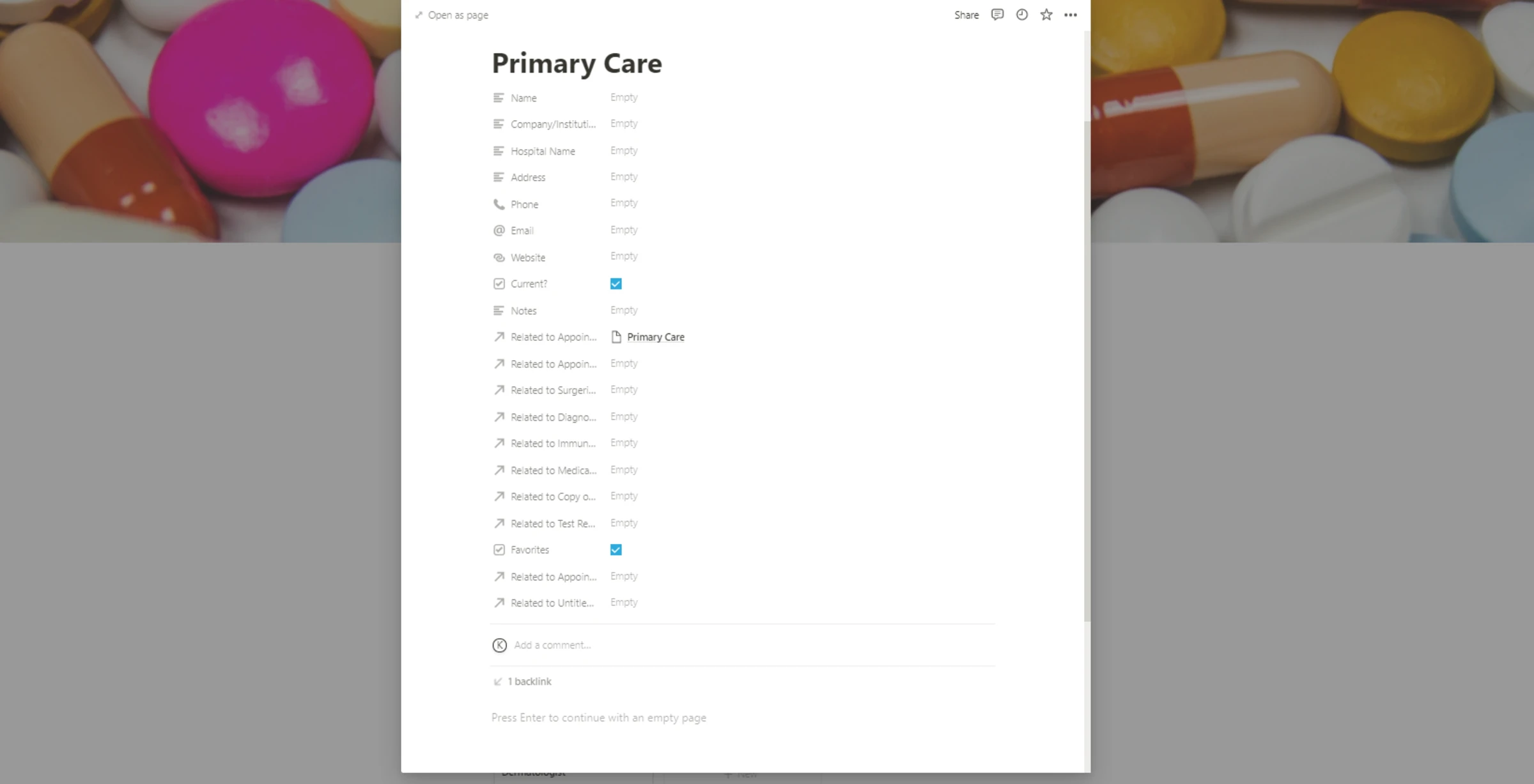 Personal Health Record | Notion Everything