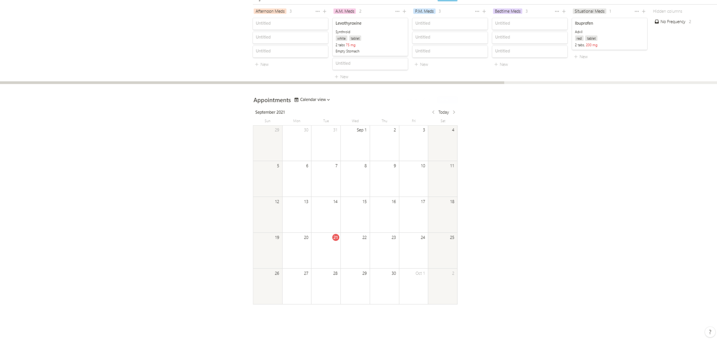 Personal Health Record | Notion Everything