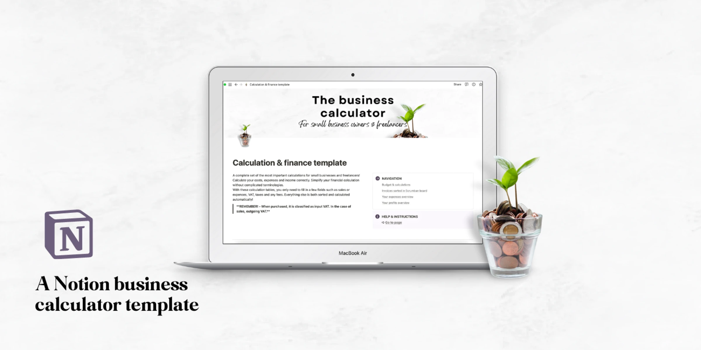 The Business Calculator - for small businesses and freelancers | Notion ...