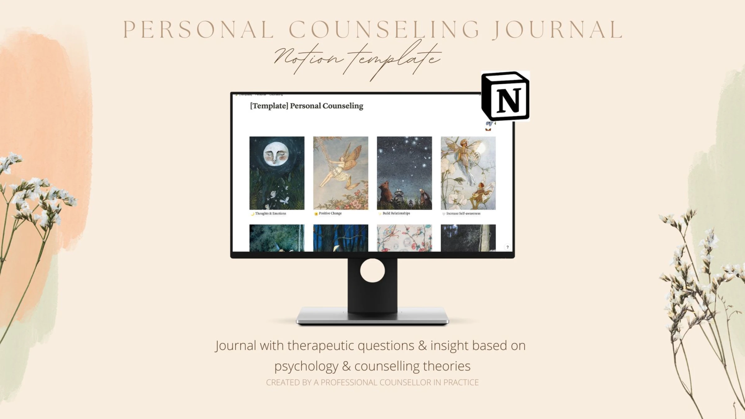 Personal counseling journal notion template | Notion Everything