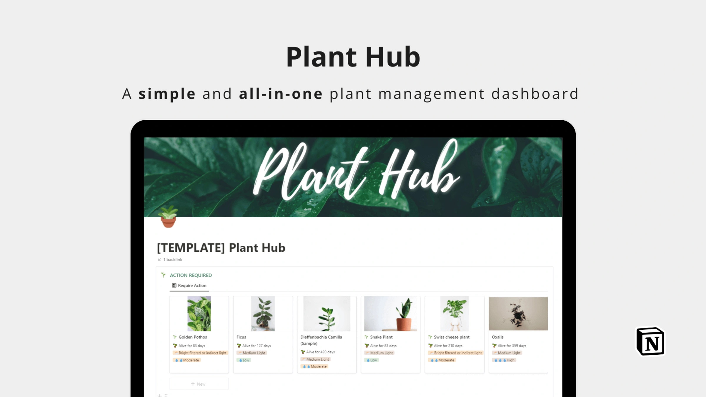 Plant Hub | Your all-in-one Plant Management Dashboard | Notion Everything