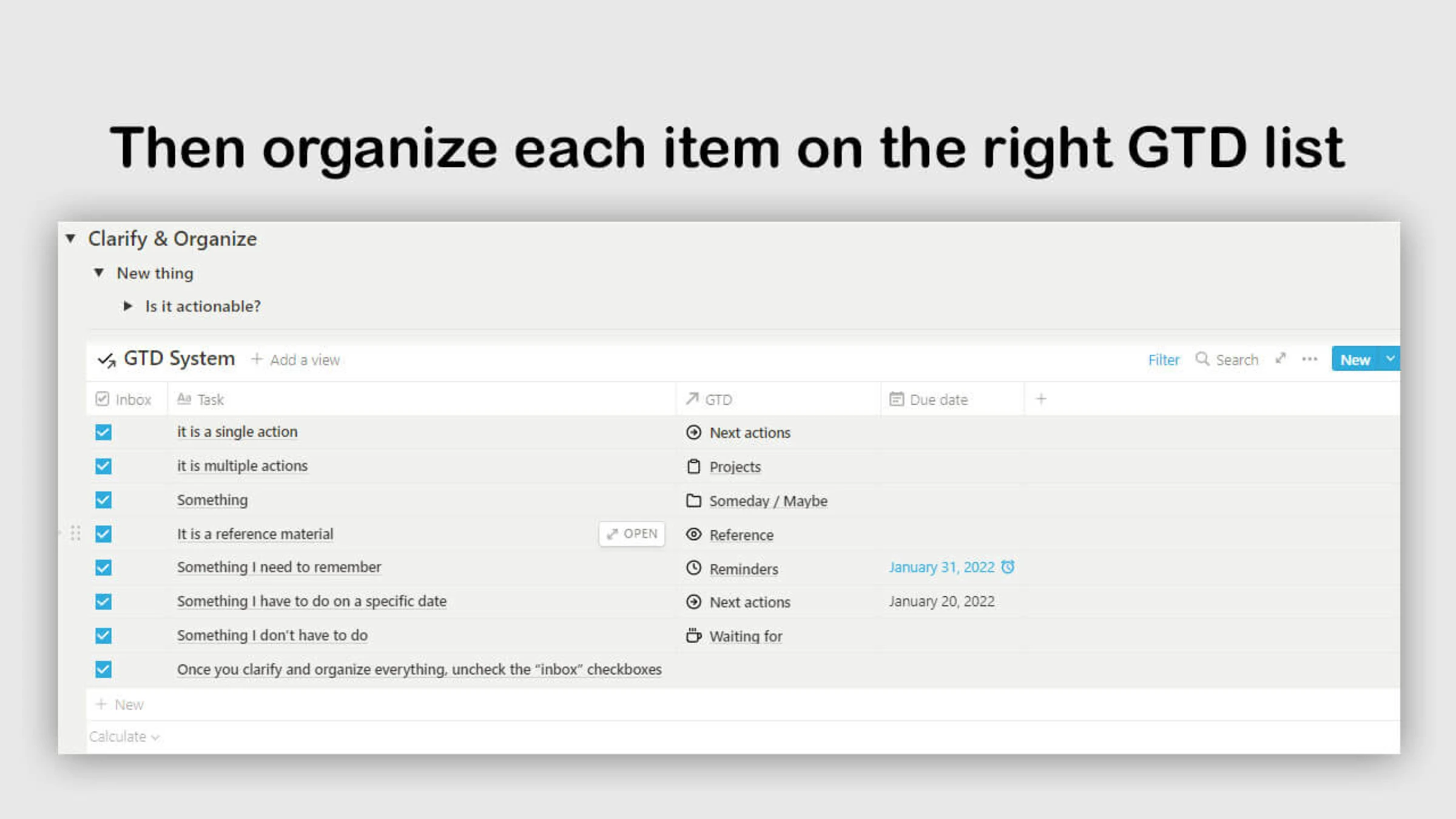 Getting Things Done (GTD) template | Notion Everything