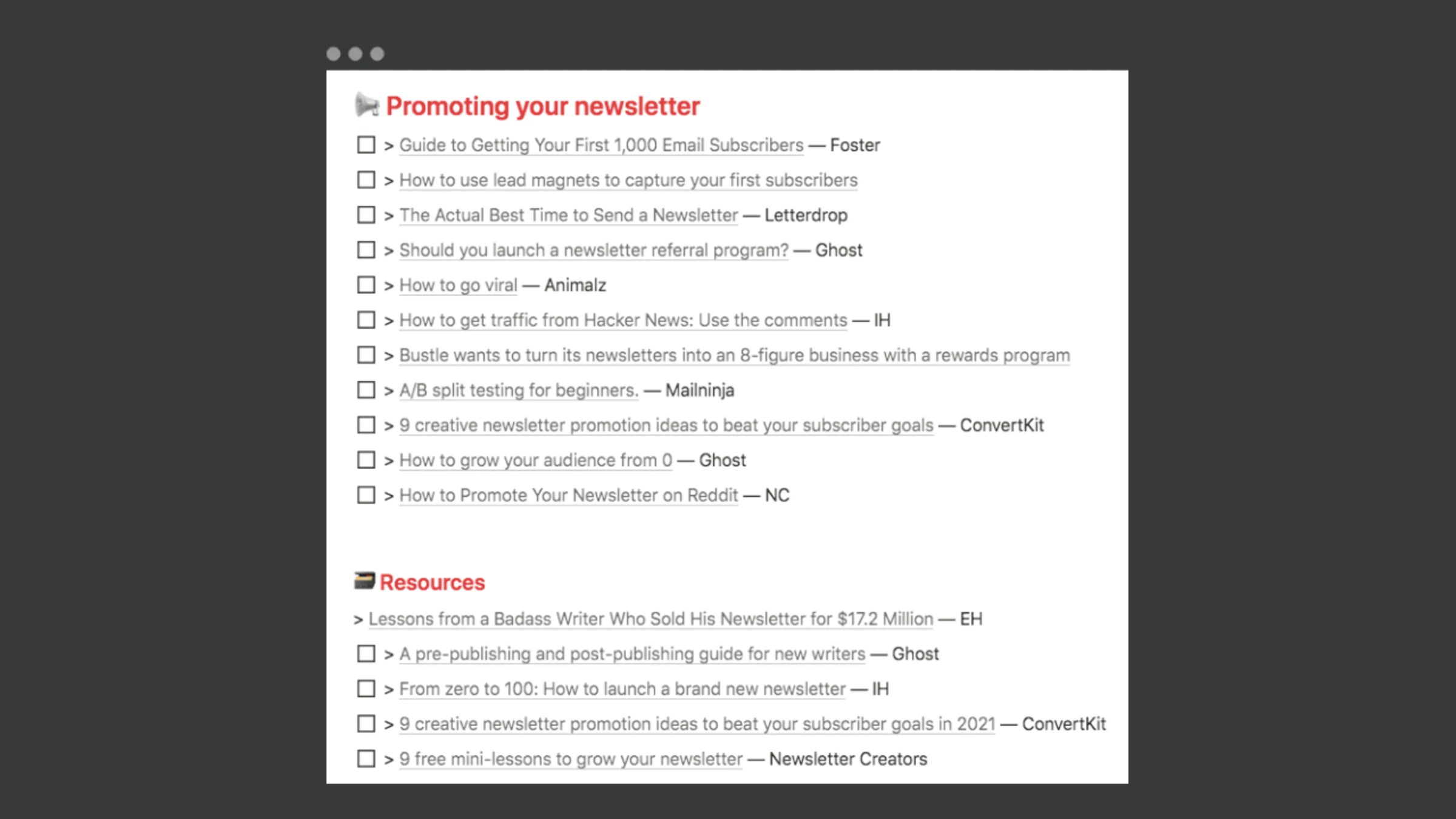 Newsletter Kit | Notion Everything