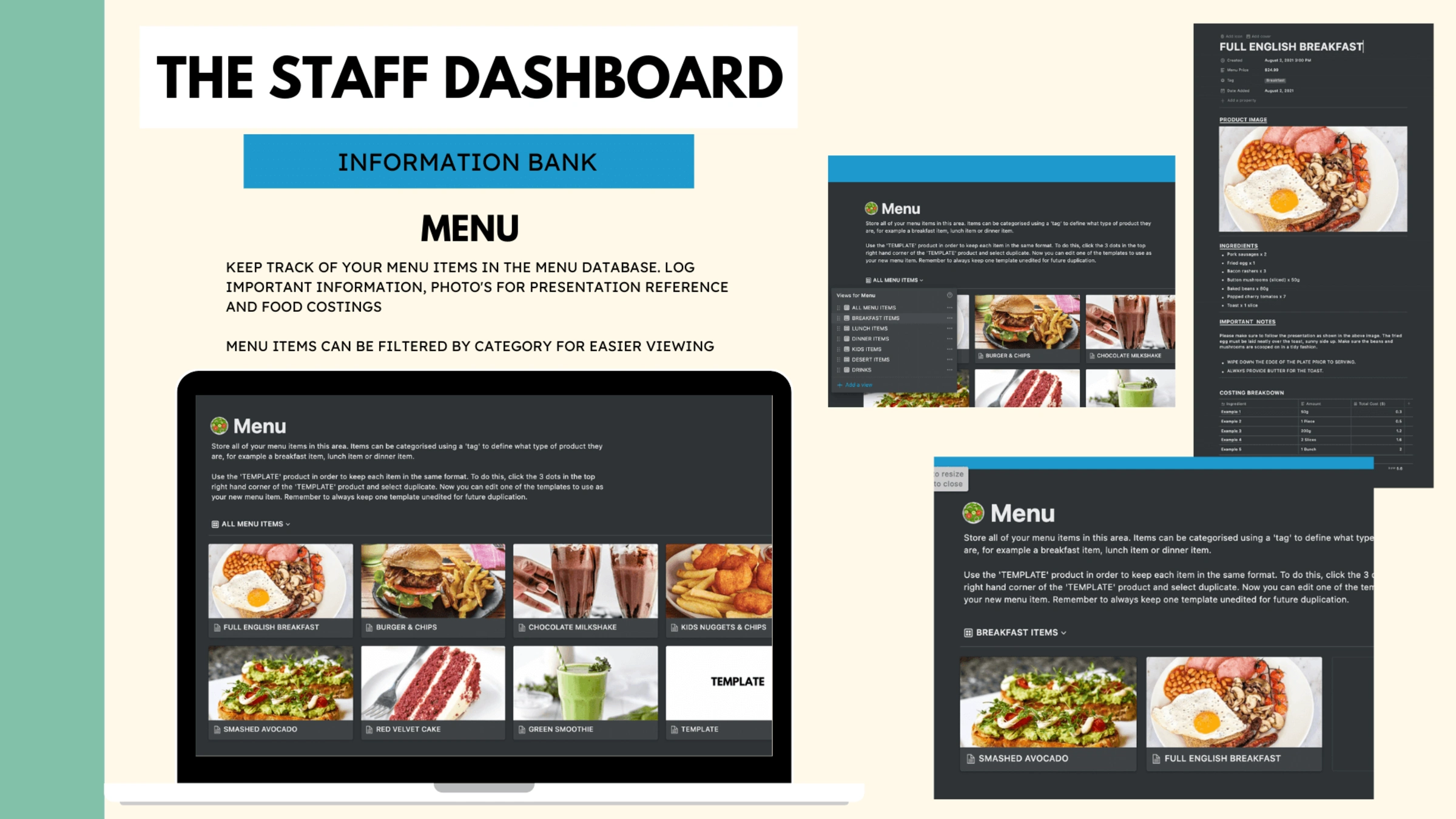 Business Organisation & Management Dashboard for Cafes & Restaurants ...