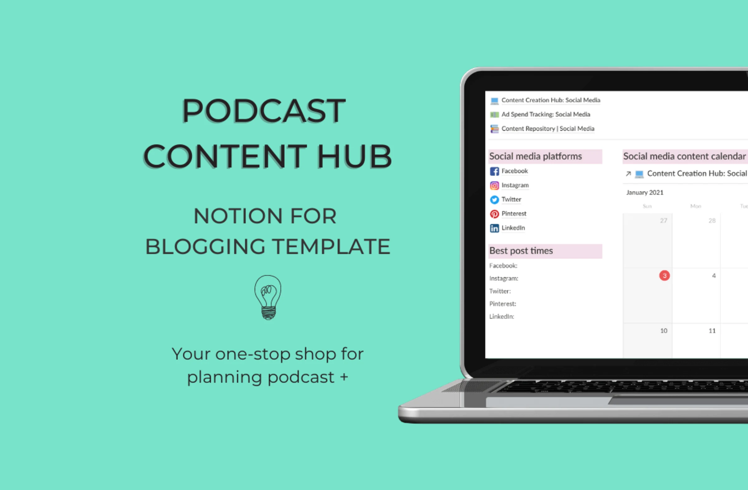 Podcast Hub Bundle | Notion Everything