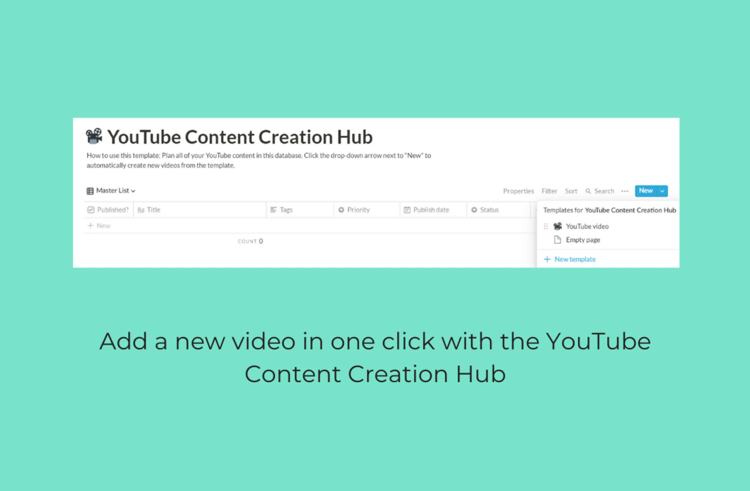YouTube Hub Bundle | Notion Everything