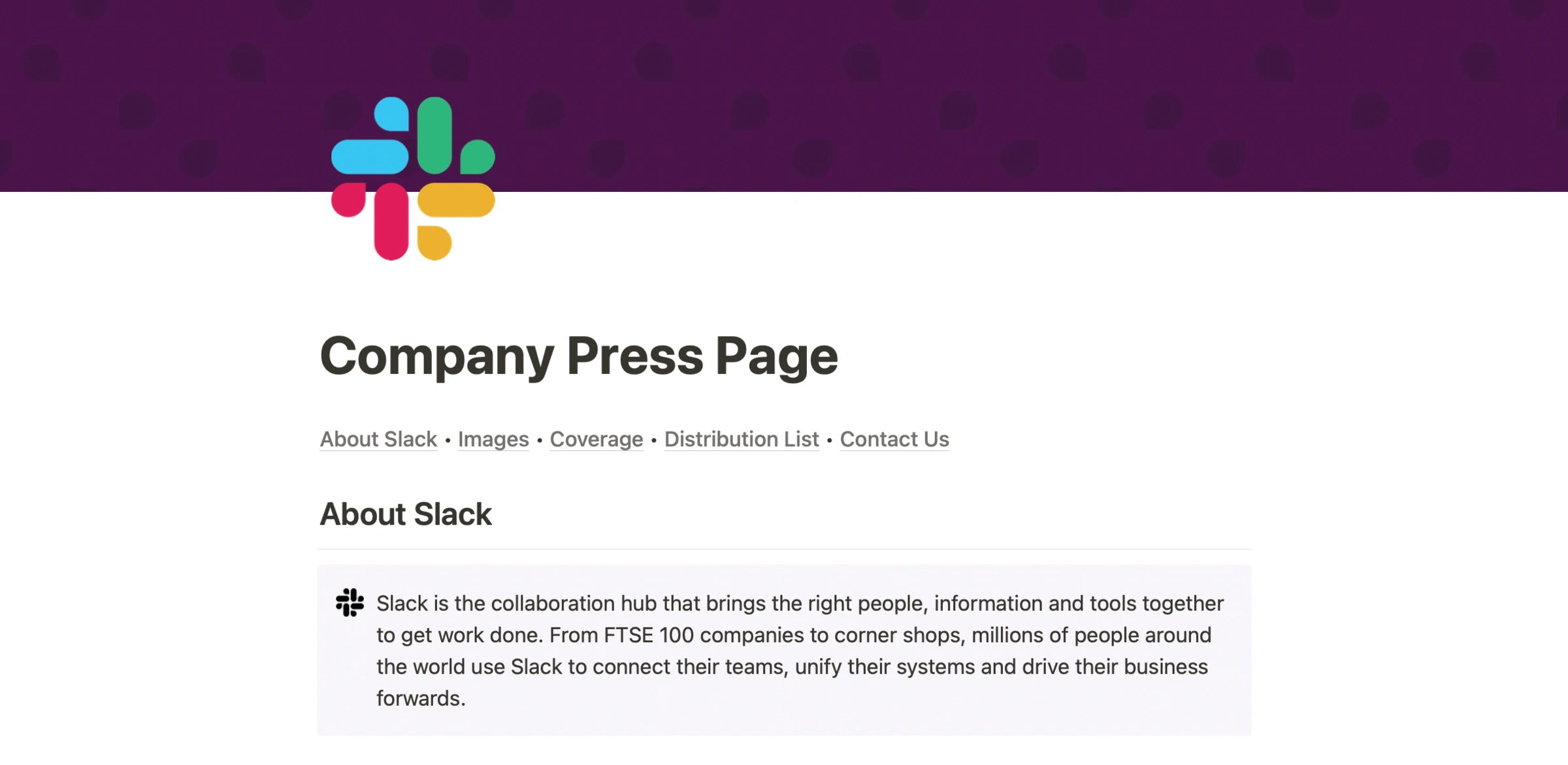 Company Press Page | Notion Everything