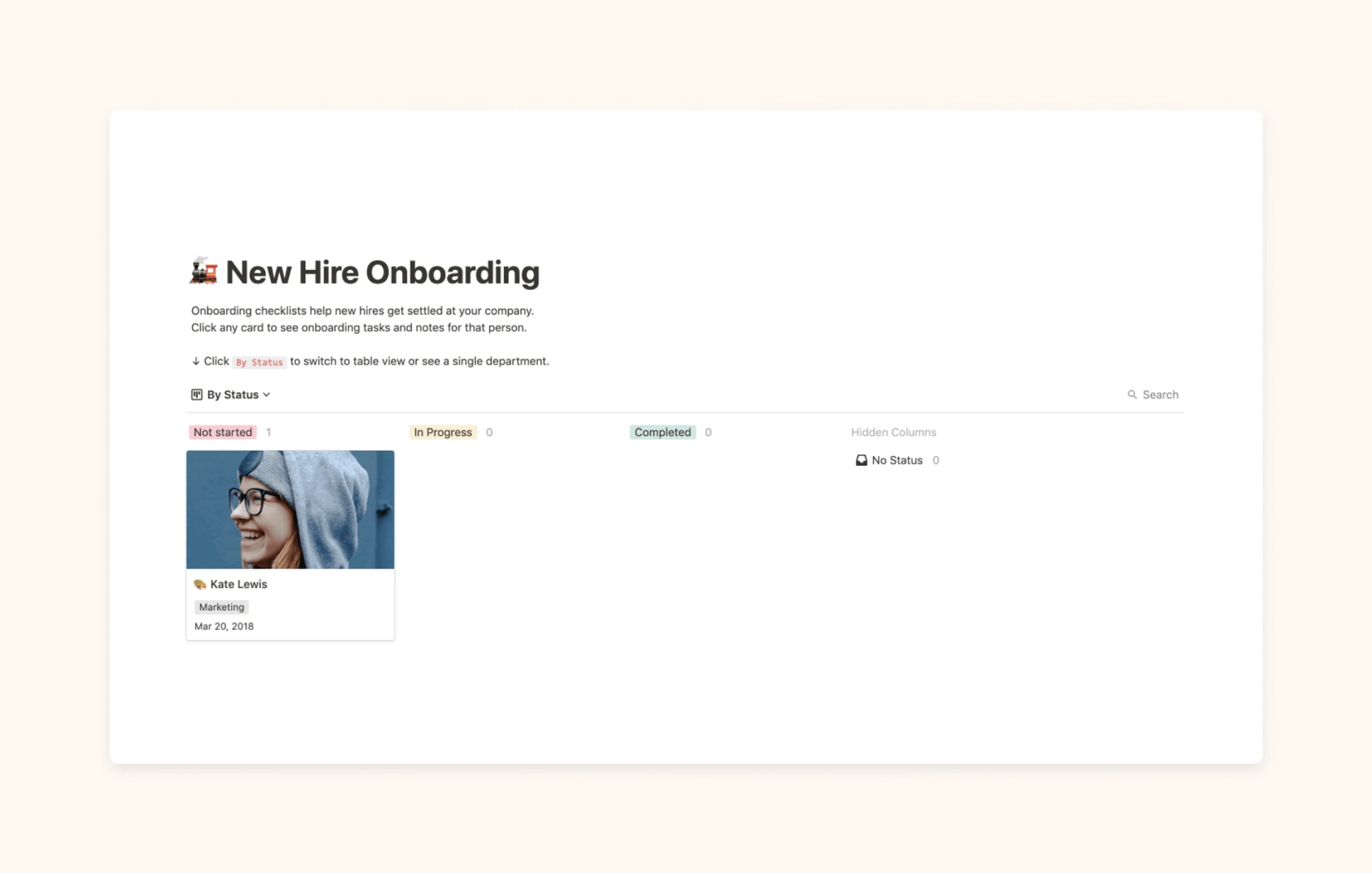 New Hire Onboarding | Notion Everything