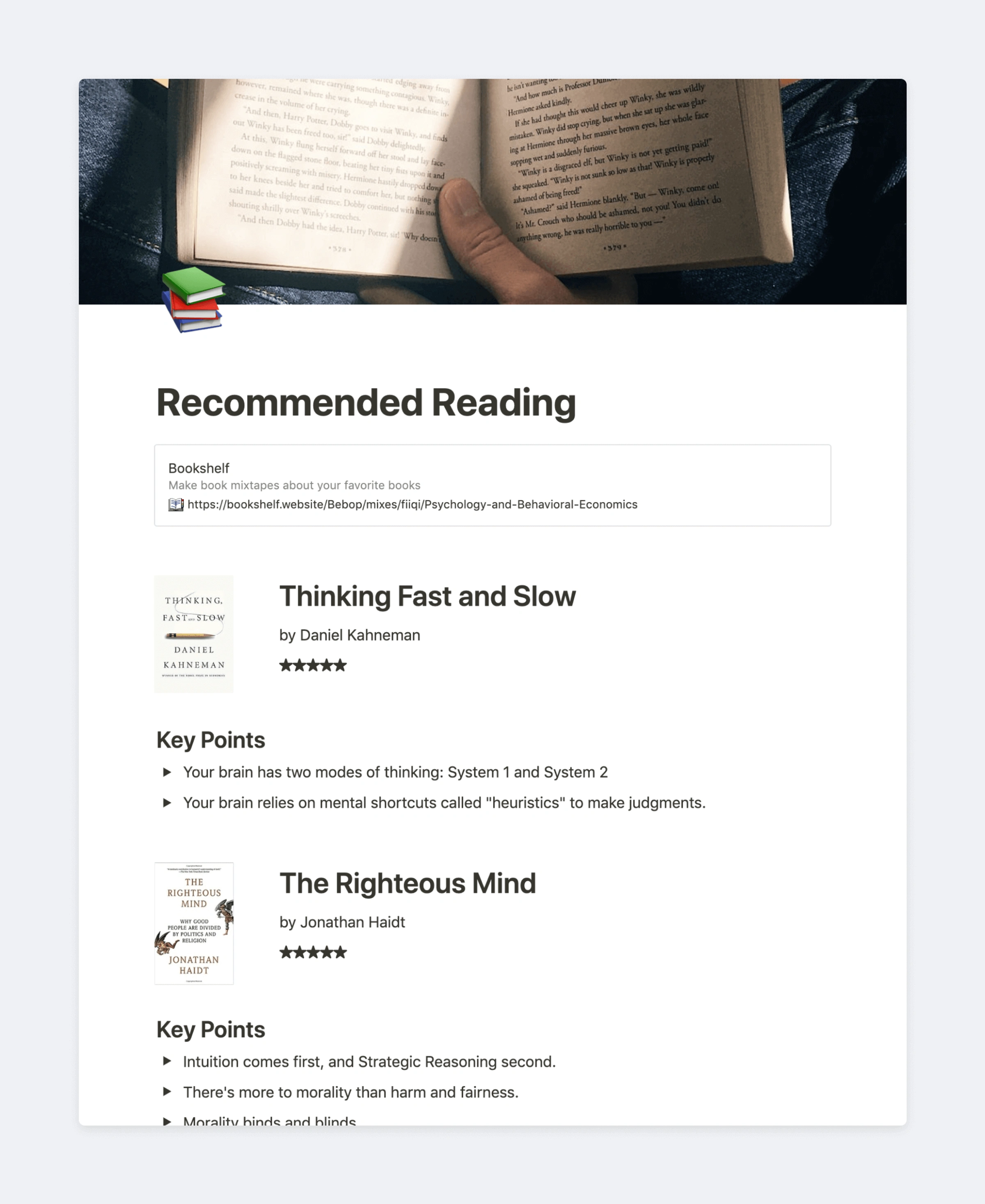 Recommended reading | Notion Everything