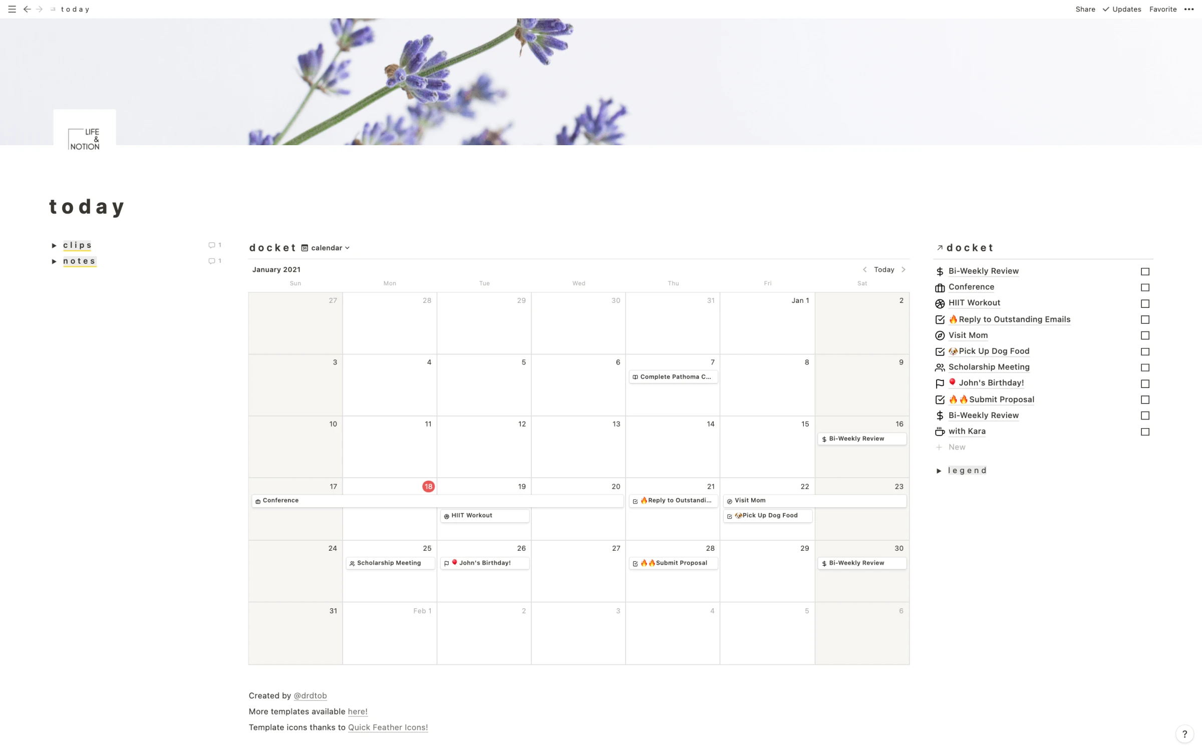 | months | | Notion Everything