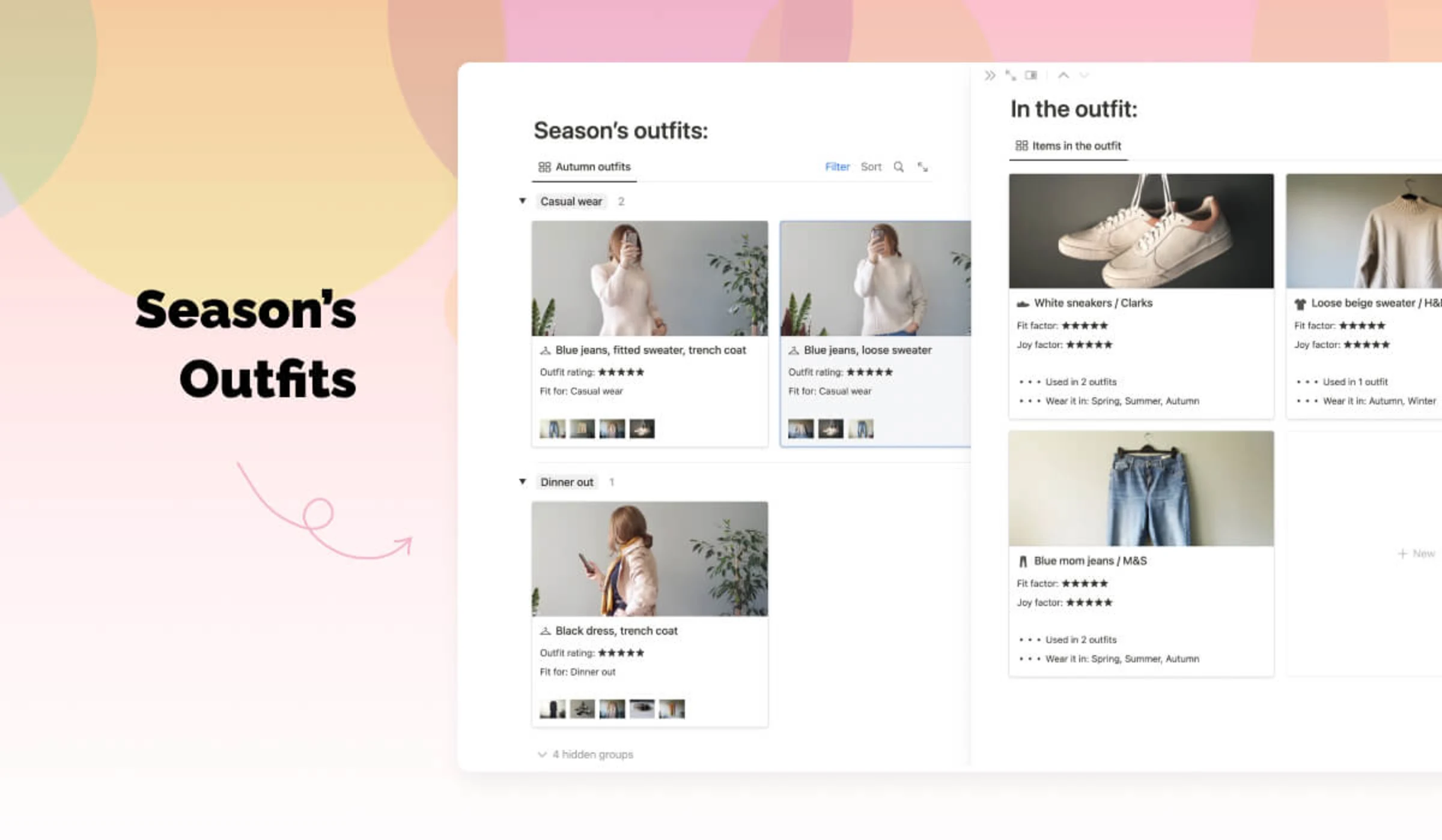 The Ultimate Wardrobe Planner | Notion Everything