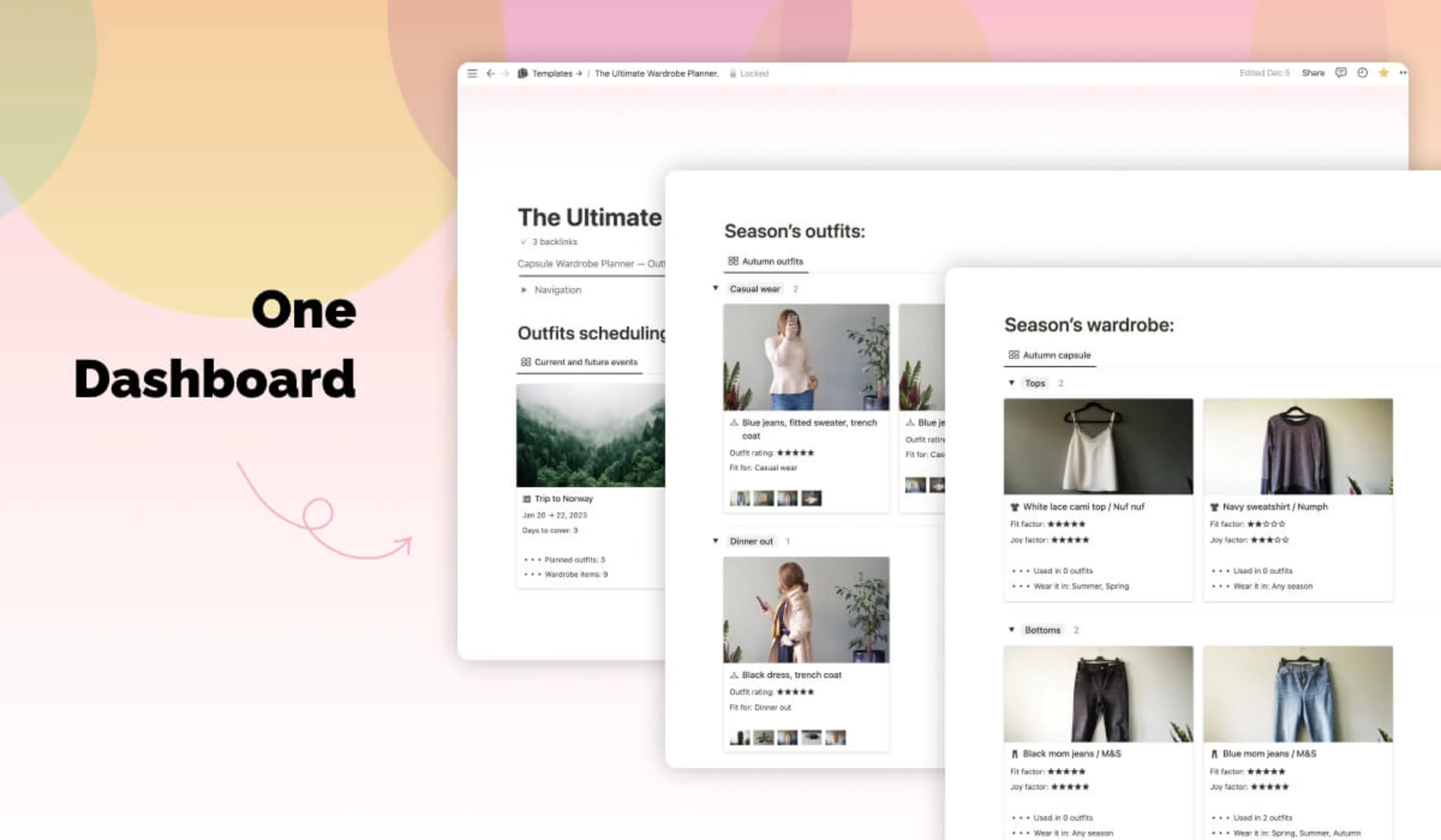 The Ultimate Wardrobe Planner | Notion Everything