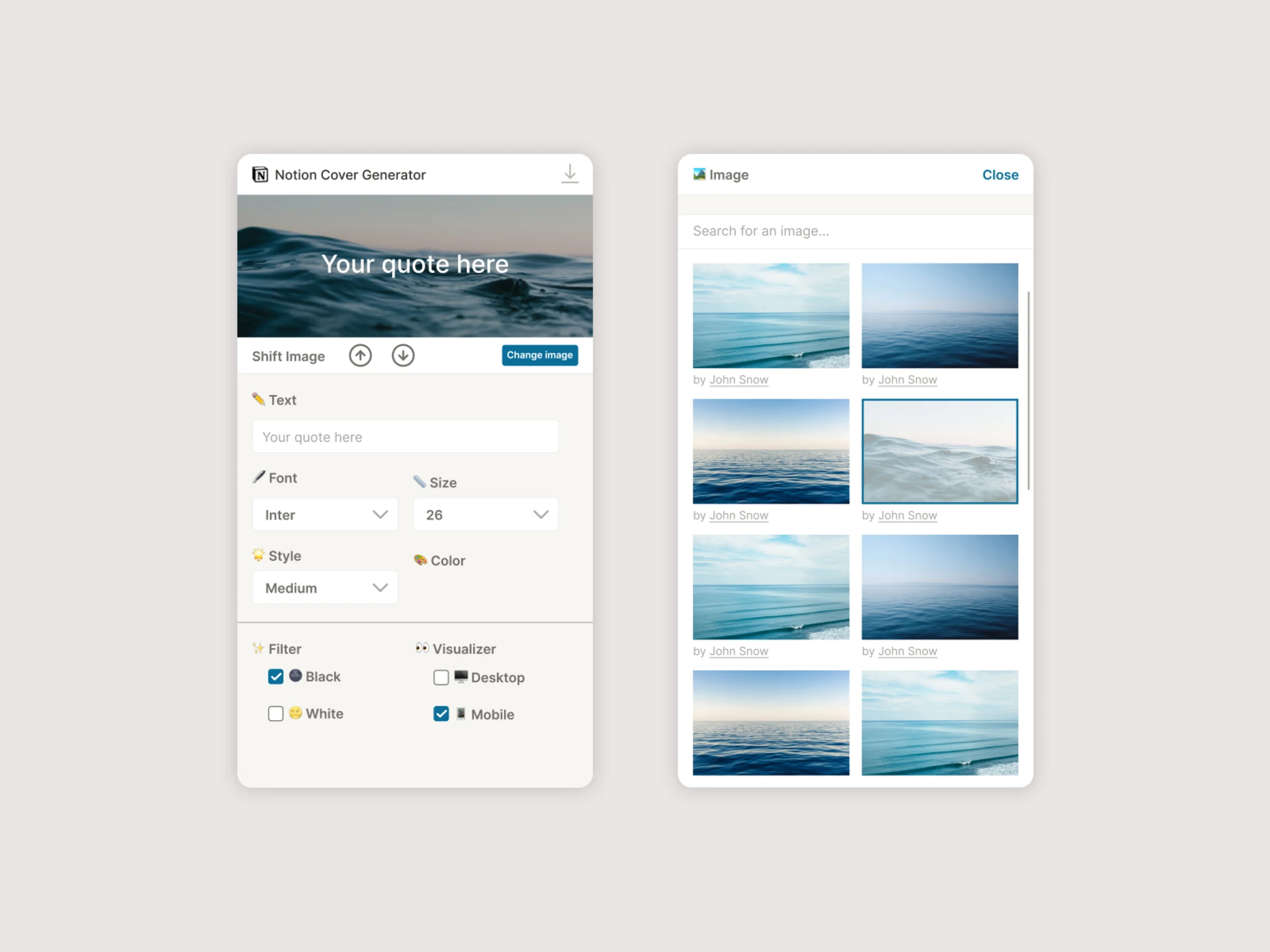 Notion Cover Generator | Notion Everything