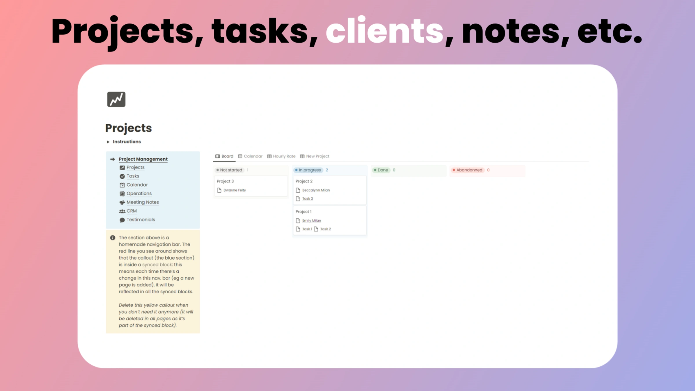 Ultimate Freelancer Dashboard | Notion Everything