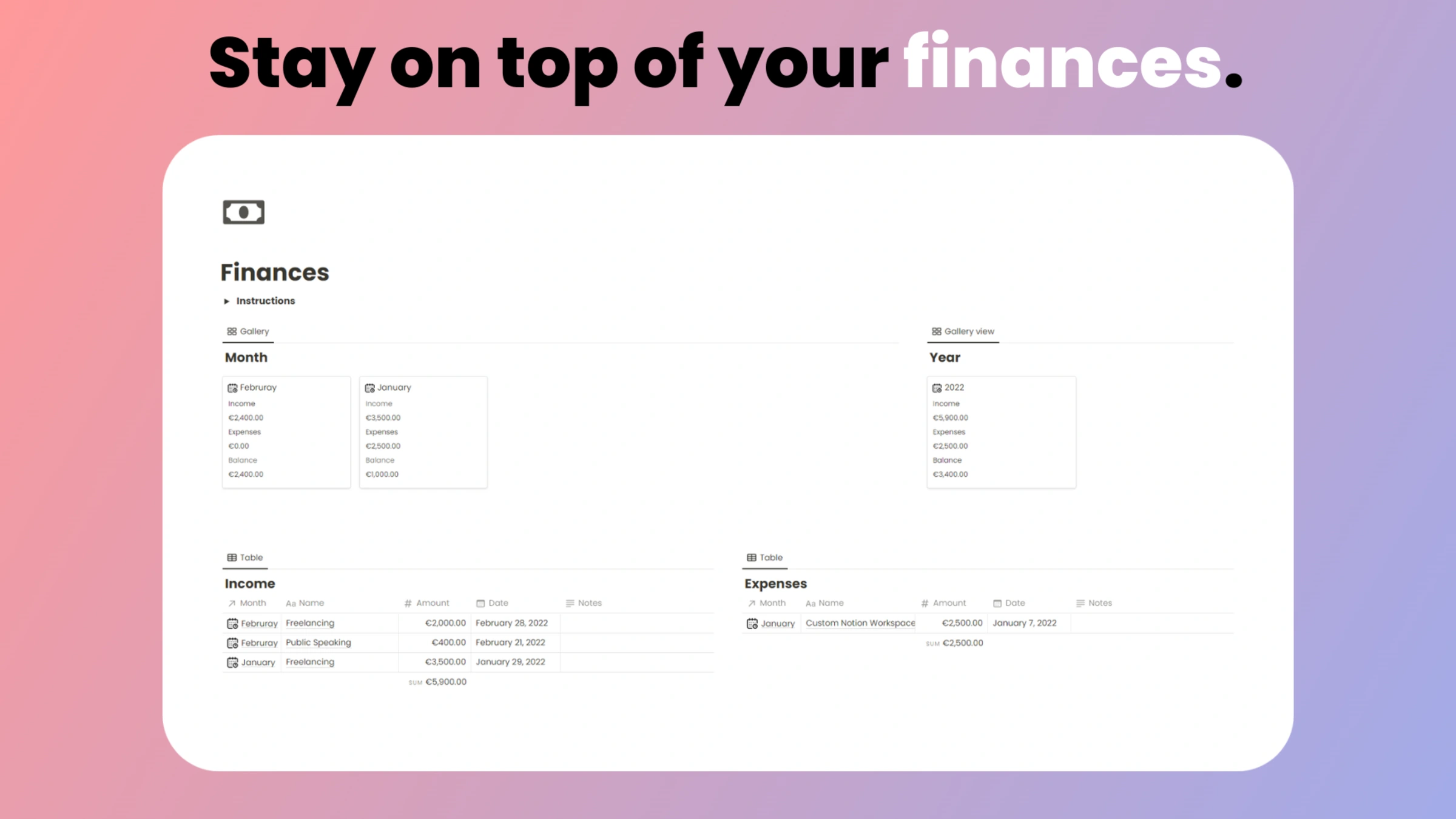 Ultimate Freelancer Dashboard | Notion Everything