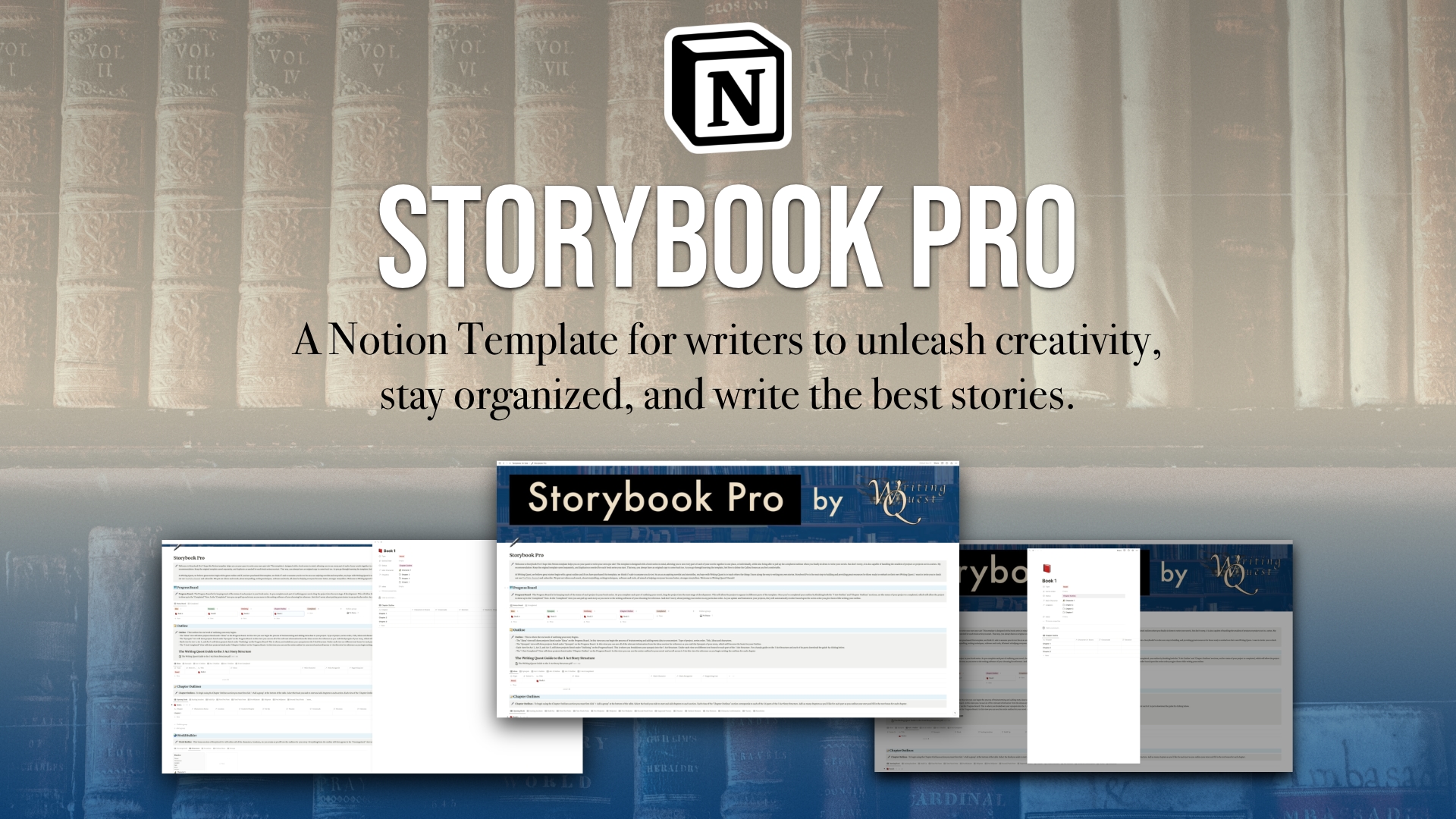 Storybook Pro | Writers Template for Notion | Writing Template | Notion ...
