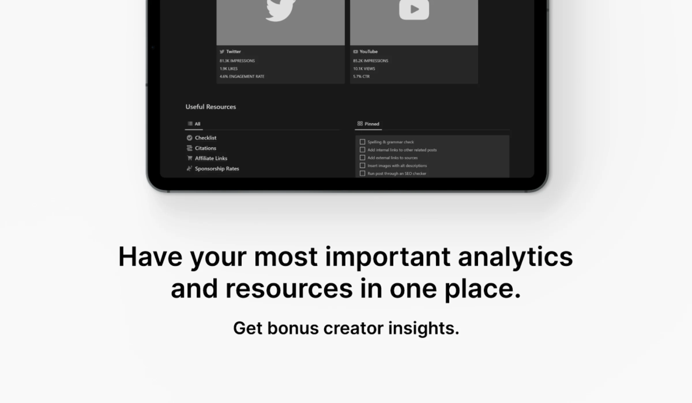 Notion Creator Starter Pack | Notion Everything