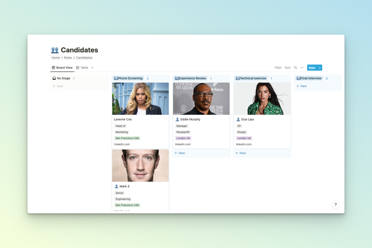 Hiring And Recruiting Tracker Notion Template Notion Everything