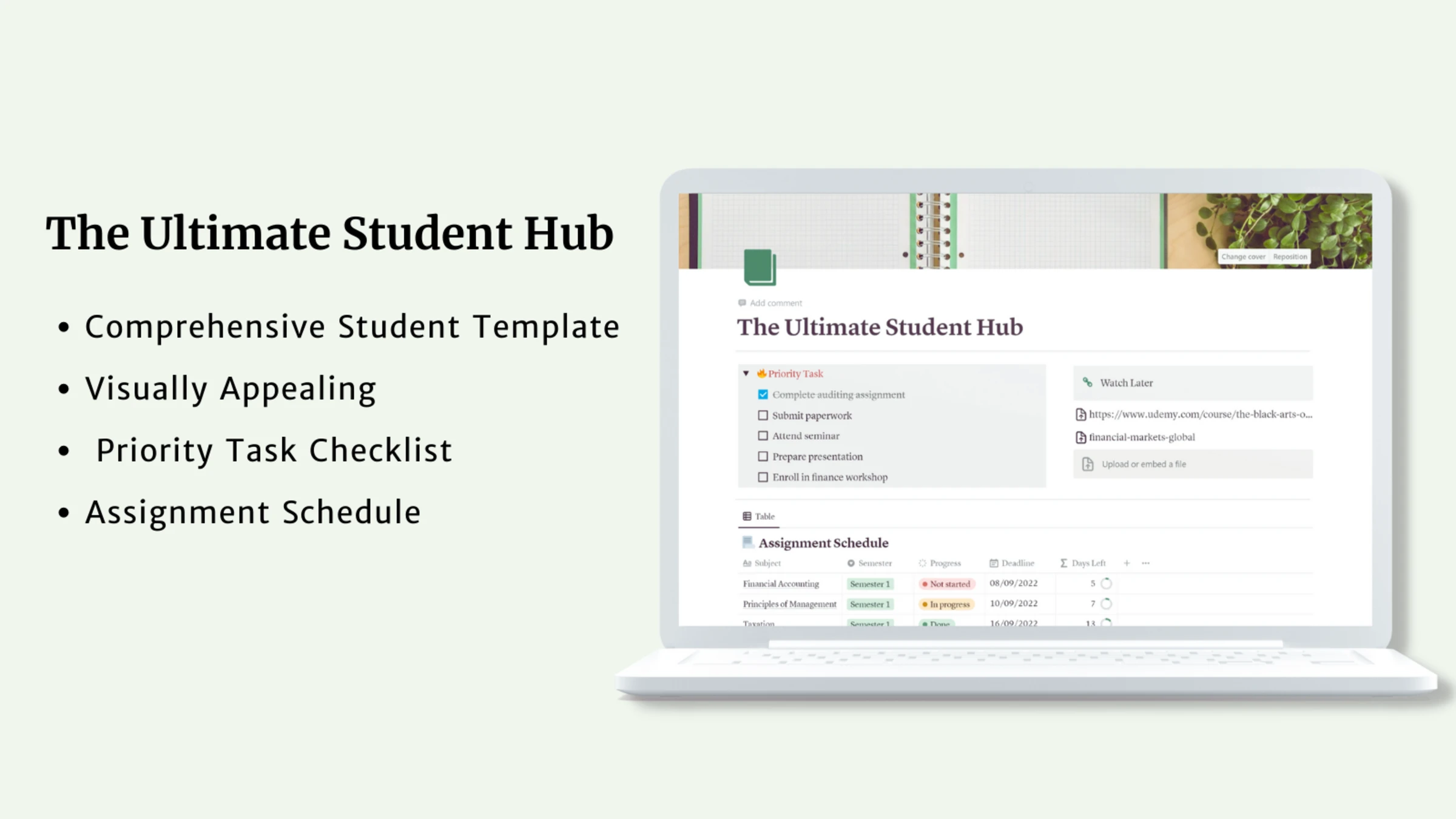 The Ultimate Student Hub | Notion Everything