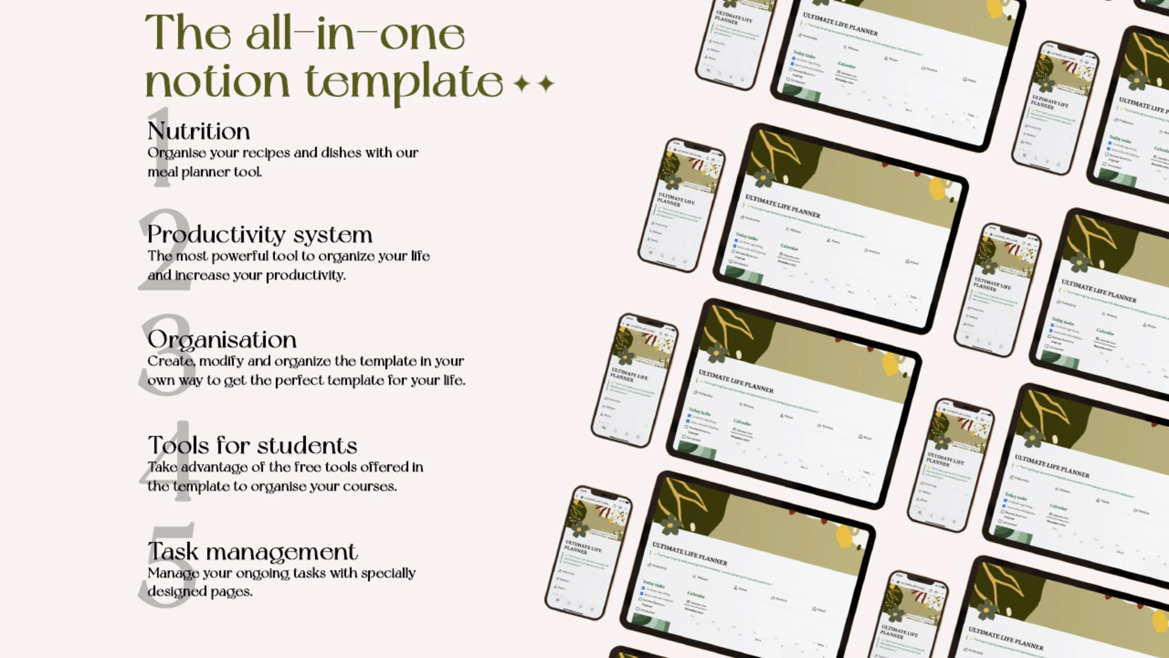 Ultimate Life Planner Notion Template | Notion Everything