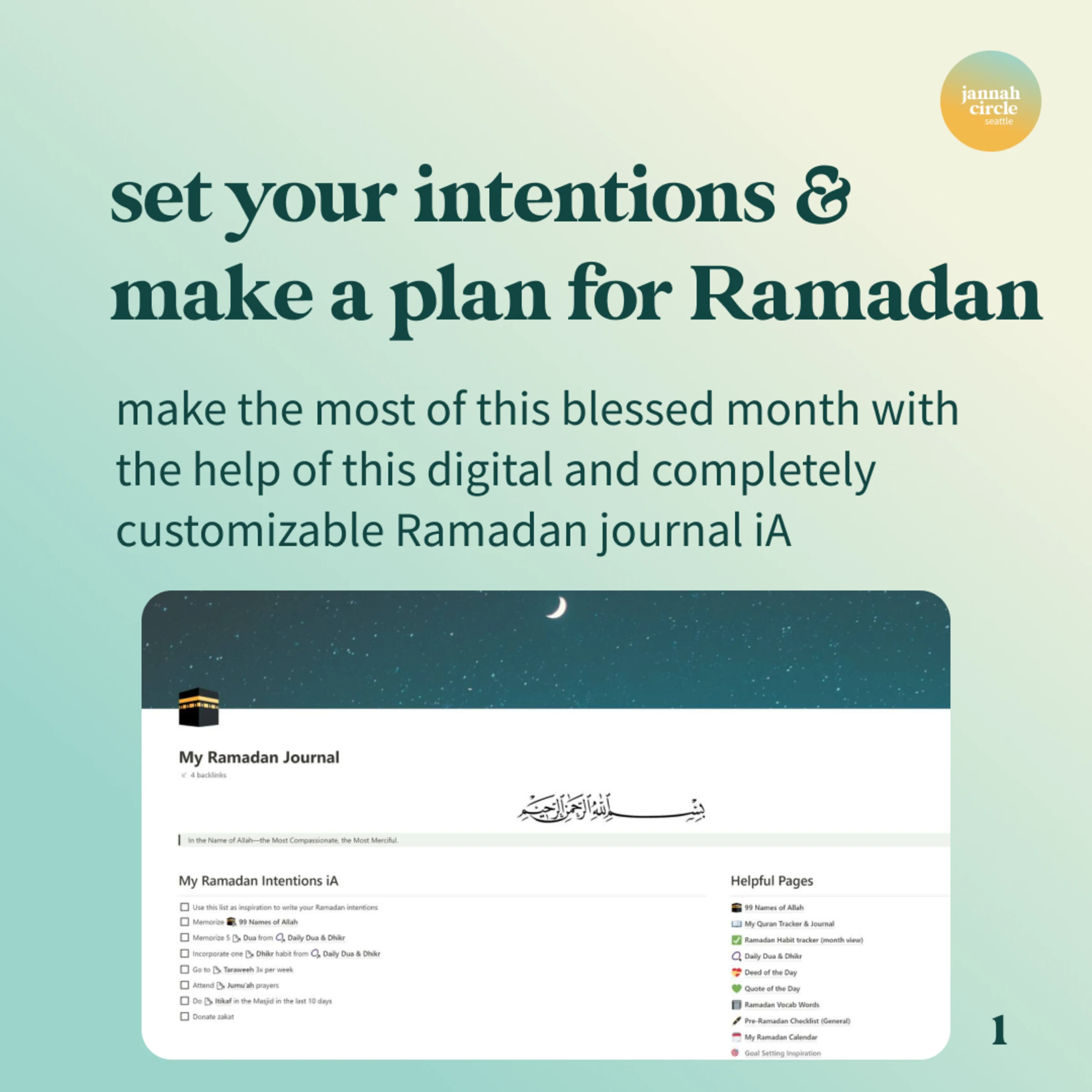 Ultimate Ramadan Journal (via Notion template) | Notion Everything