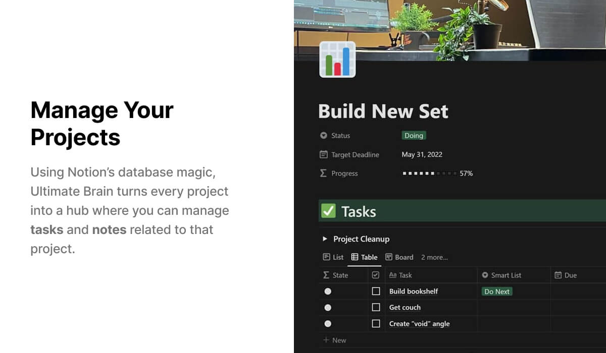 Ultimate Brain for Notion by Thomas Frank | Notion Everything