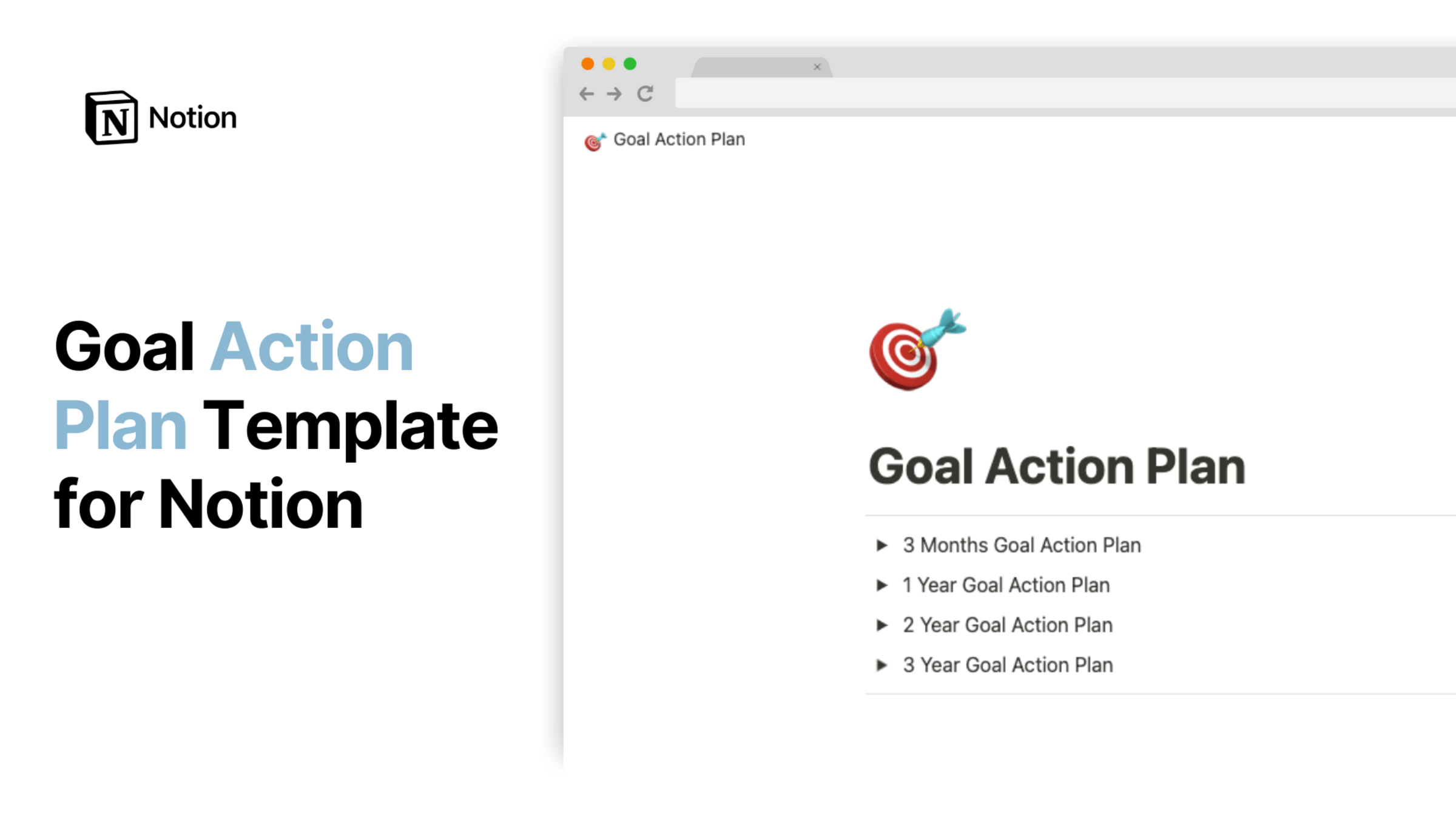 Goal Action Plan | Notion Everything