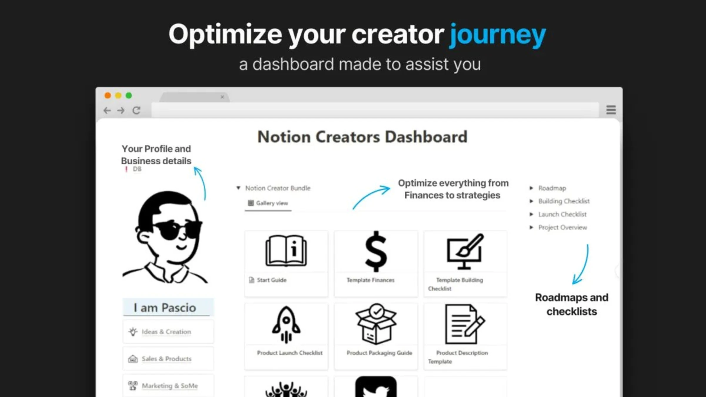 Notion Creator Bundle | Notion Everything