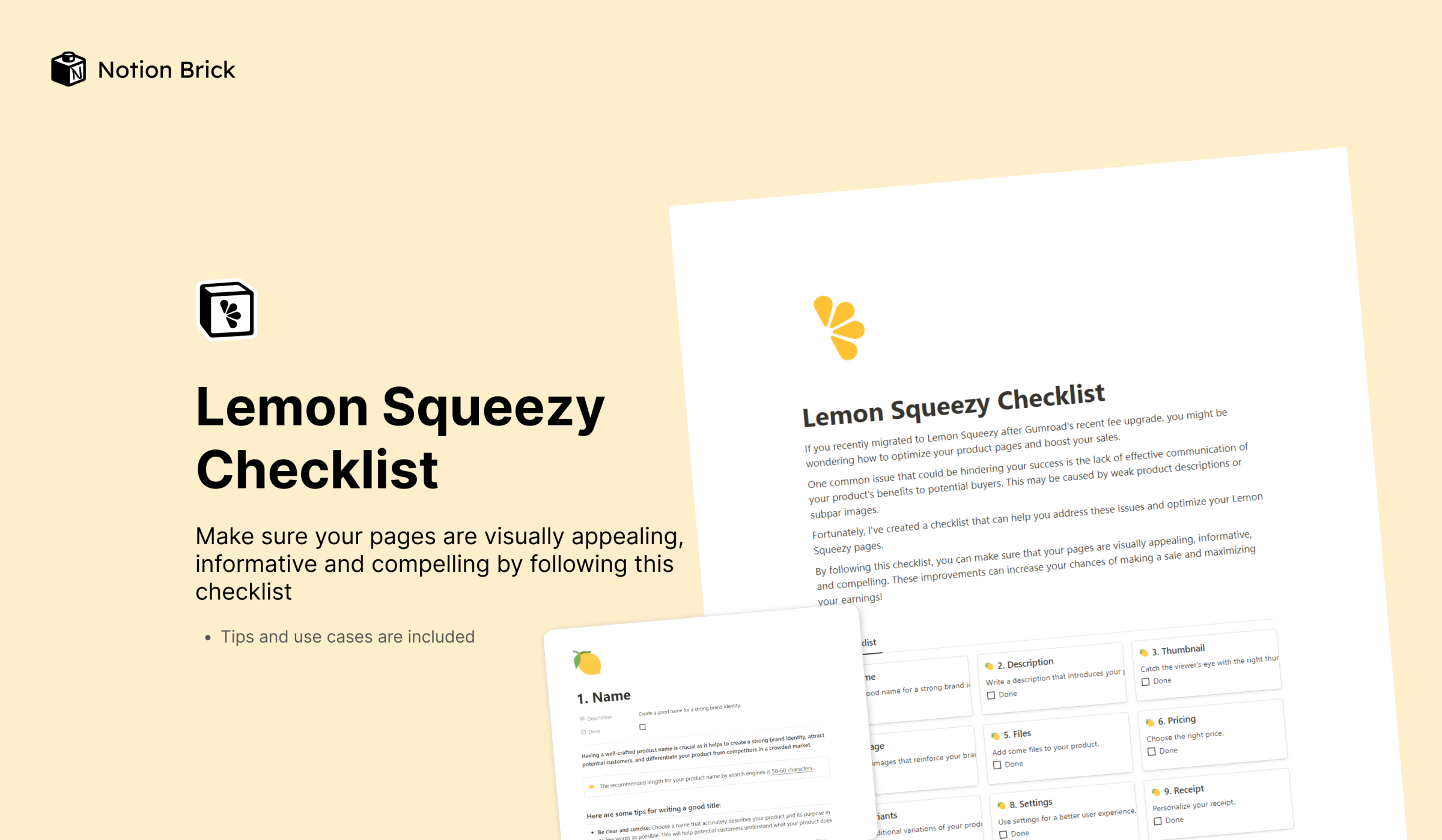 Lemon Squeezy Checklist | Notion Everything