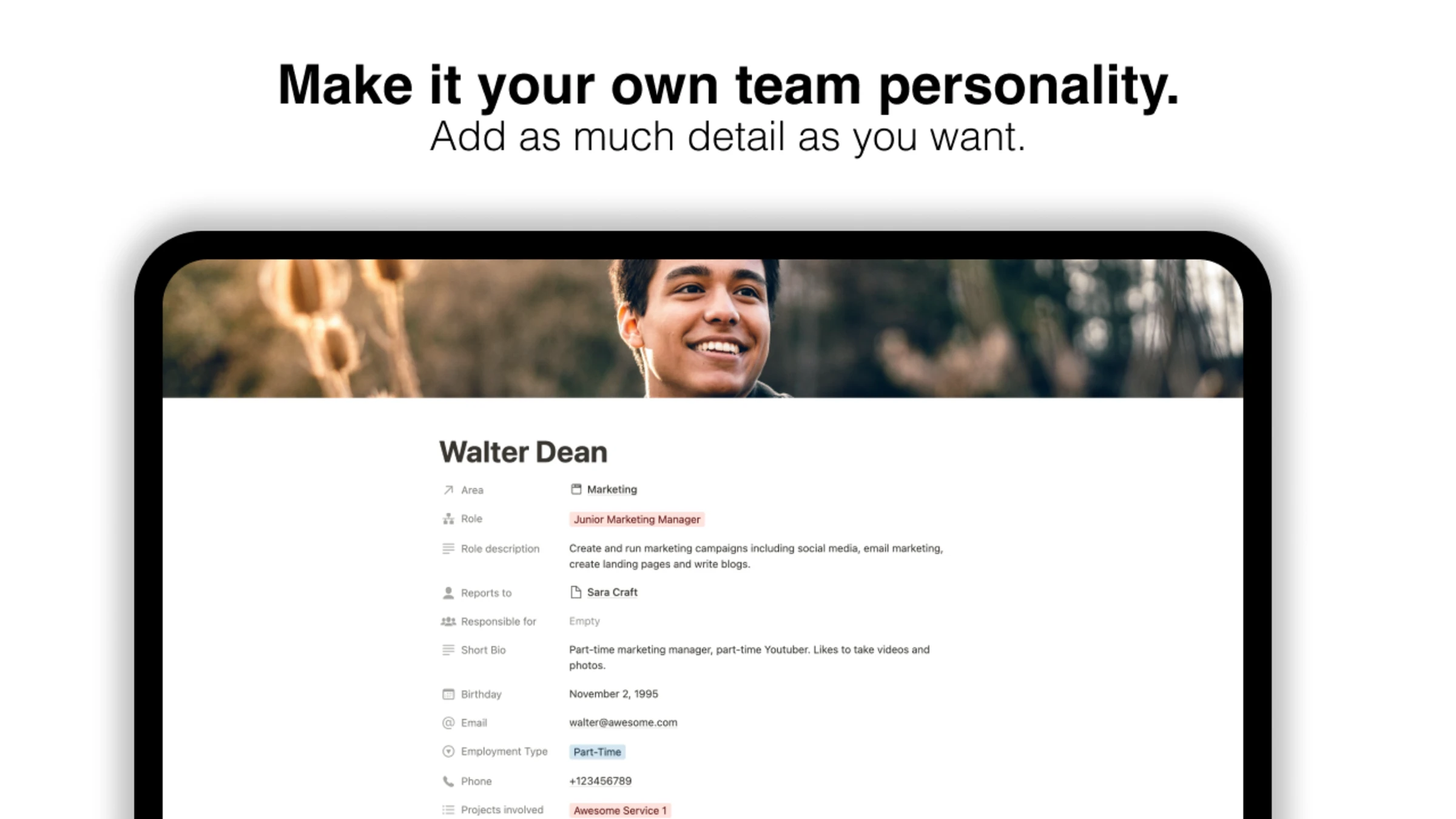Team Dashboard | Notion Everything