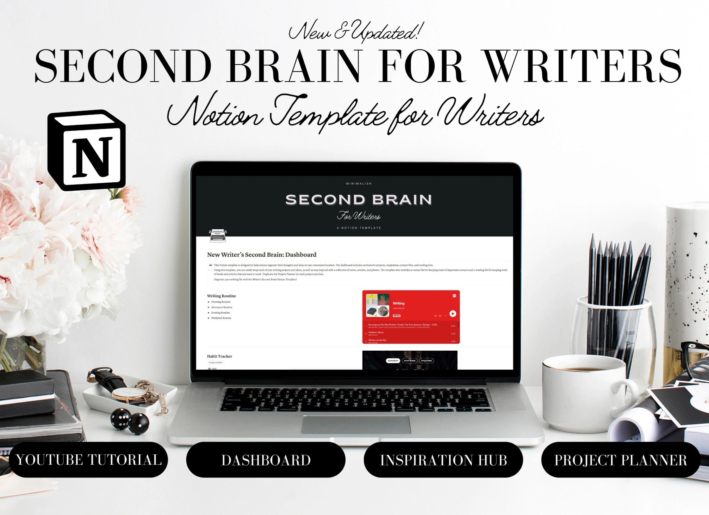 Notion Second Brain for Writers | Notion Everything