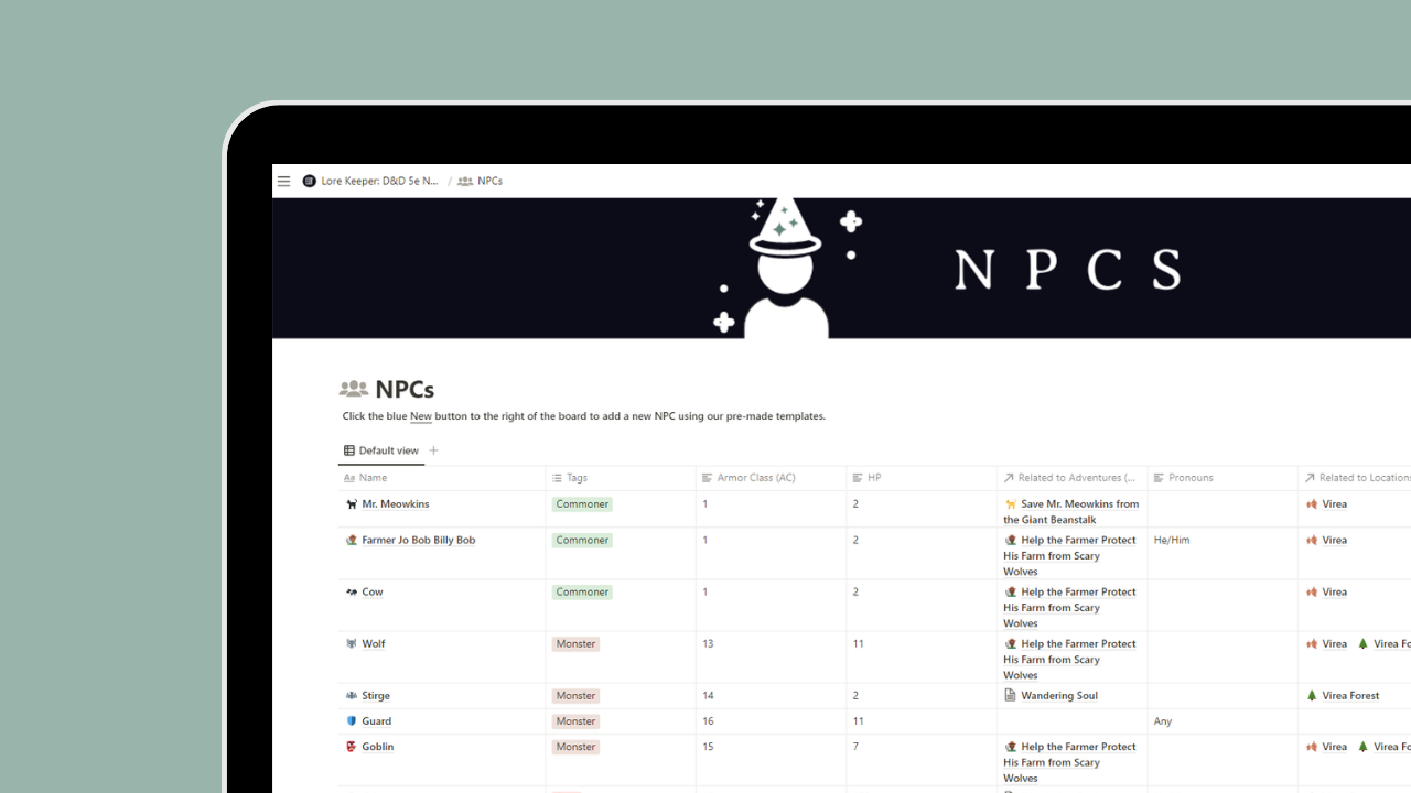 Dnd Notion Template Creativeenergyworks Dnd Notion Template Creativeenergyworks