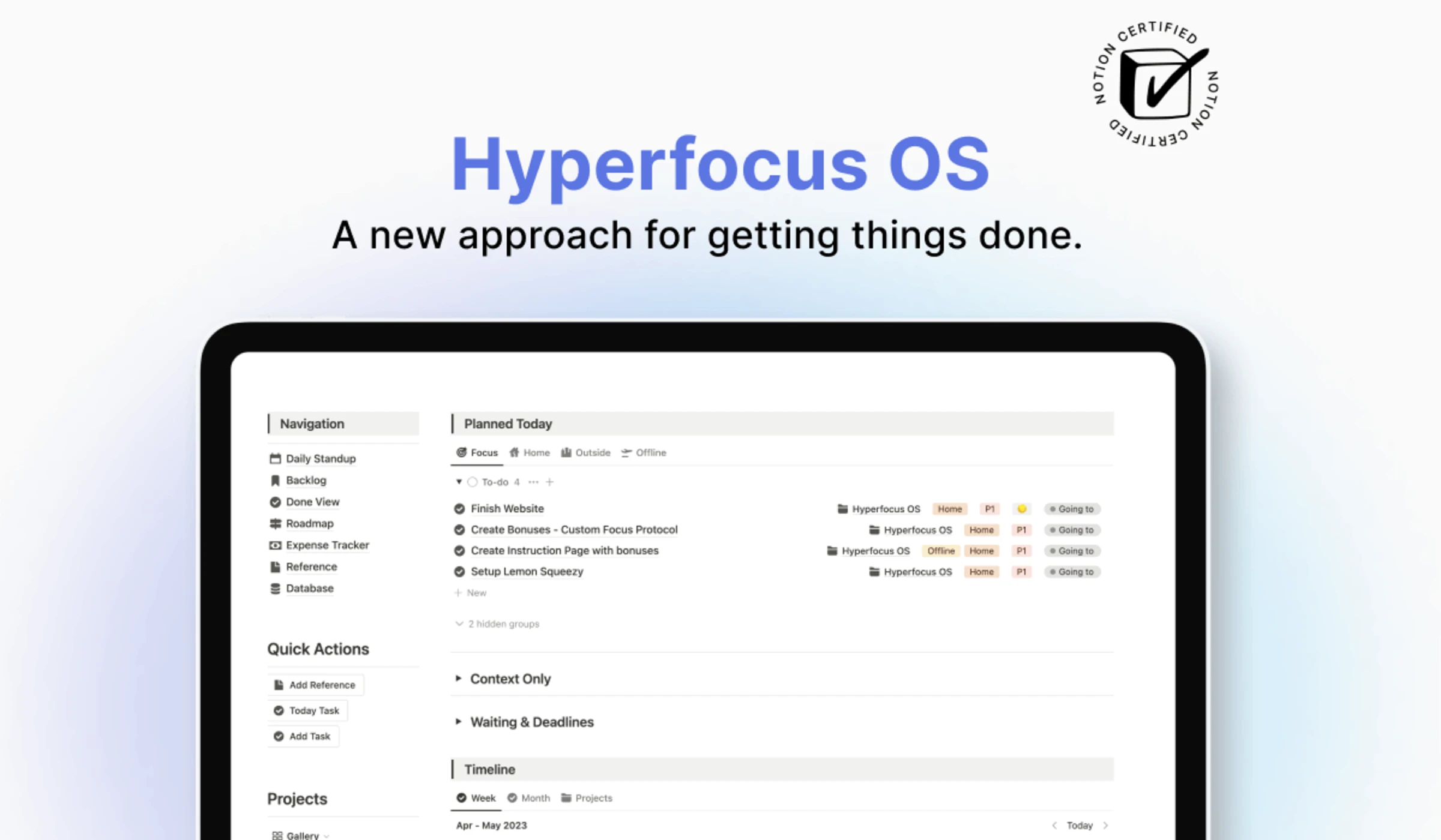 Hyperfocus OS | Notion Everything