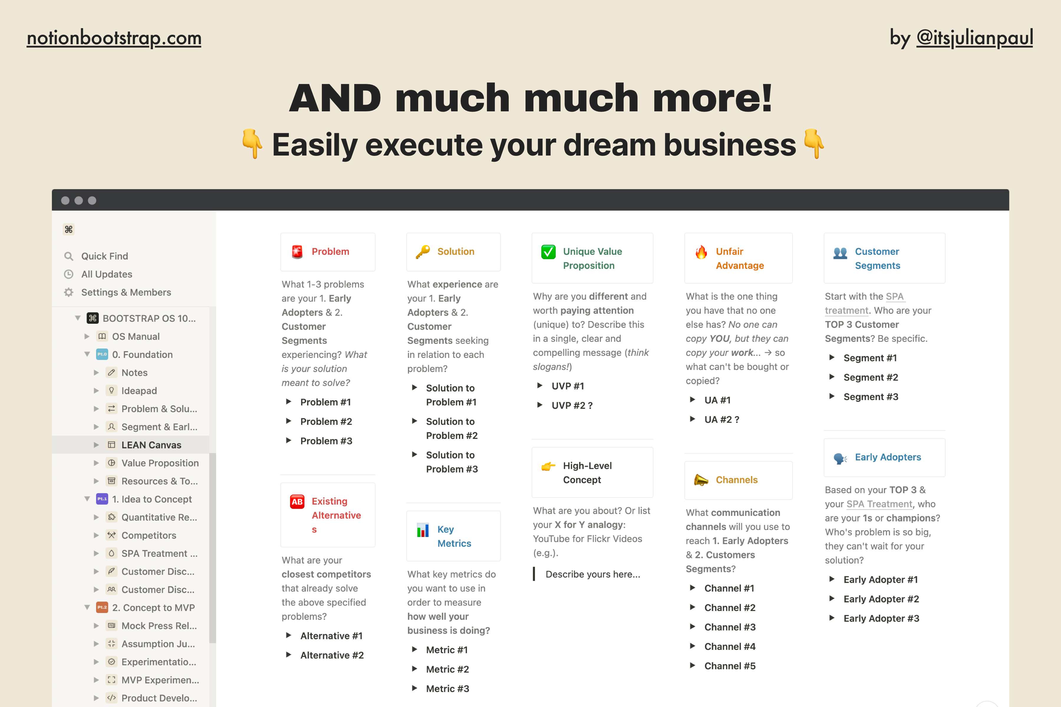 BOOTSTRAP OS | Notion Everything