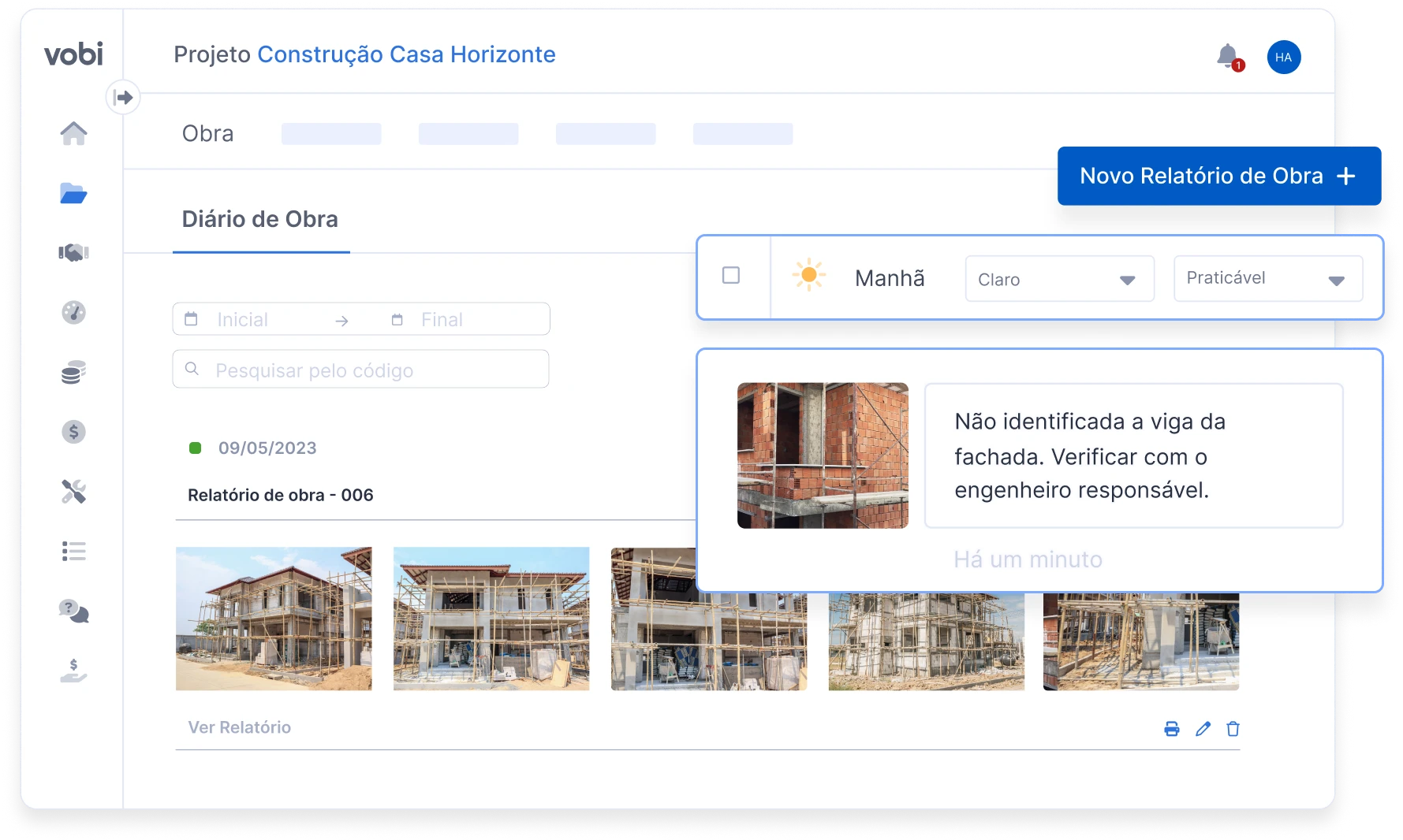 Vobi - A melhor Plataforma de Gestão de Projetos e Obras