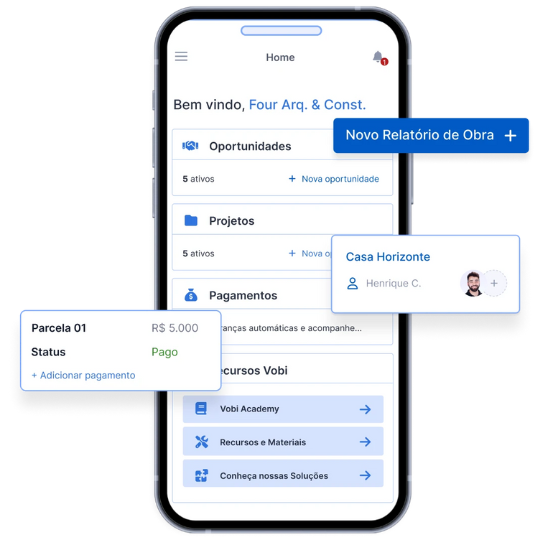 Aplicativo da Vobi - O melhor aplicativo para arquitetura e construção