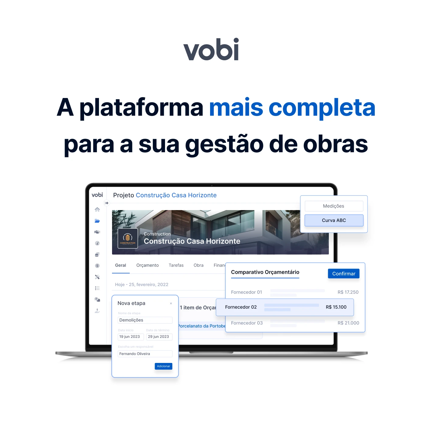 Gestão de Obras da Vobi - A plataforma mais completa para gerenciar as ...