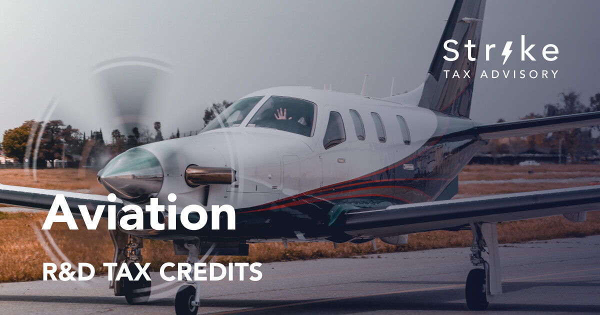 Aviation R&D Tax Credits | Calculate Your Claim | StrikeTax.com