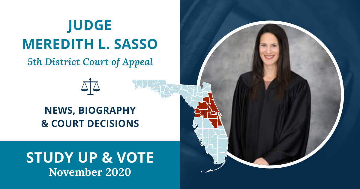 Justice Meredith L. Sasso | Voting for Justice