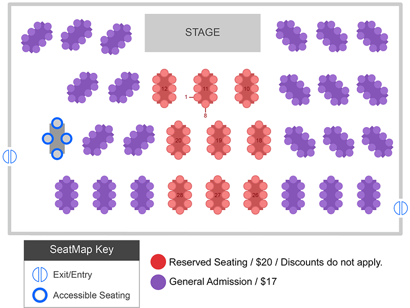 Gallo Arts Center Seating Chart Rear Orchestra
