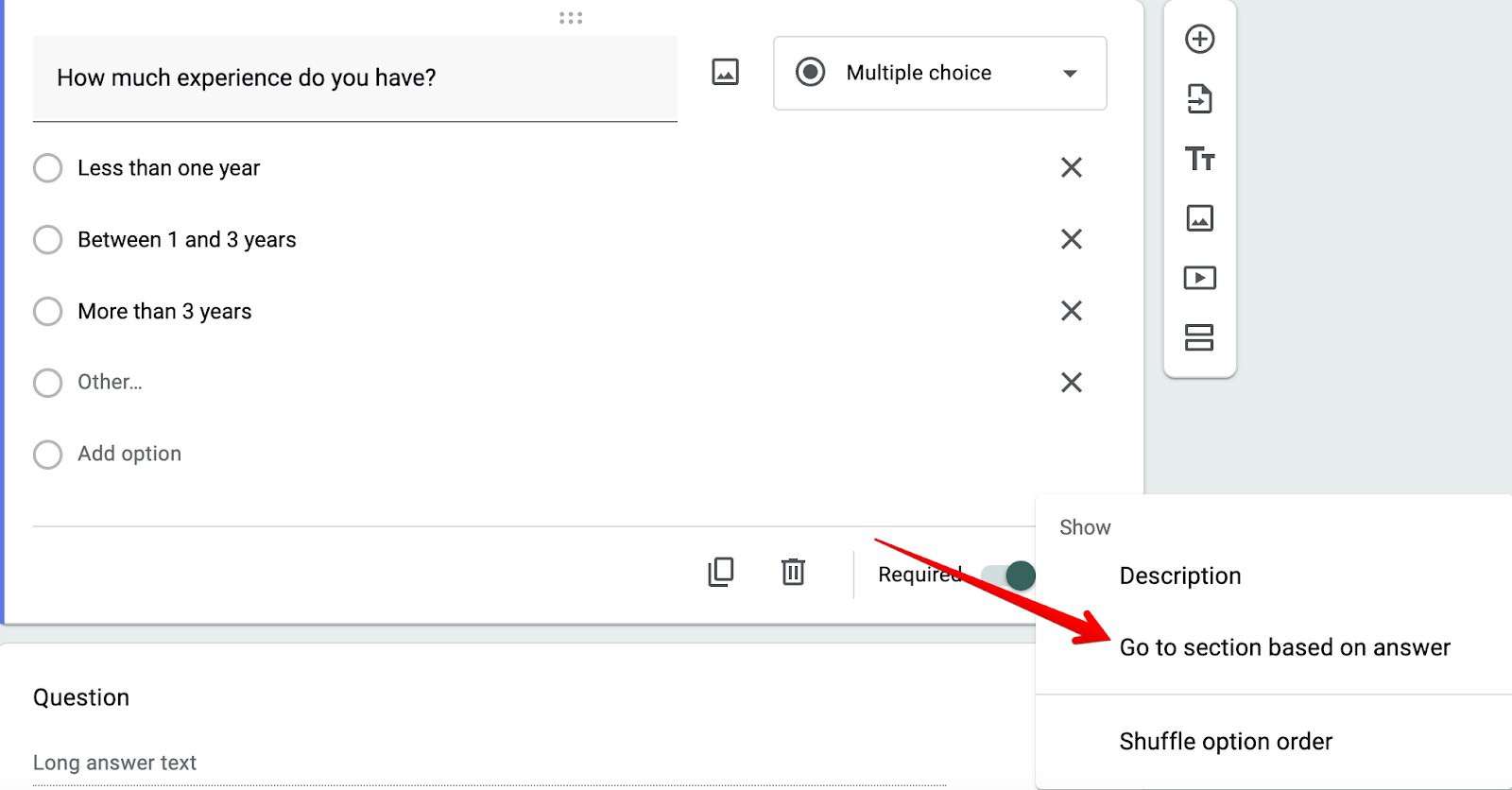 How to set up conditional questions in Google Forms in 6 easy steps ...