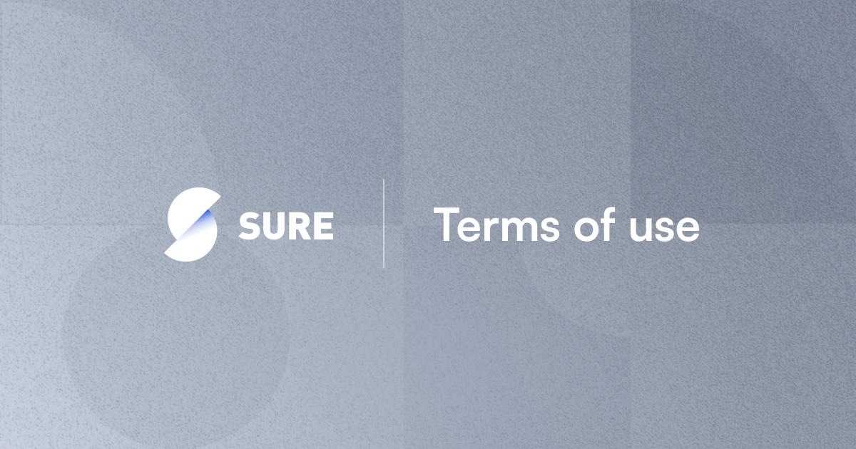 Sure｜Terms of use for leveraging Sure