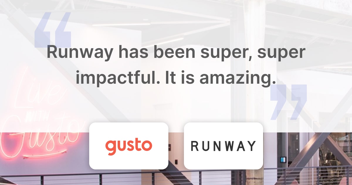 Runway and Gusto