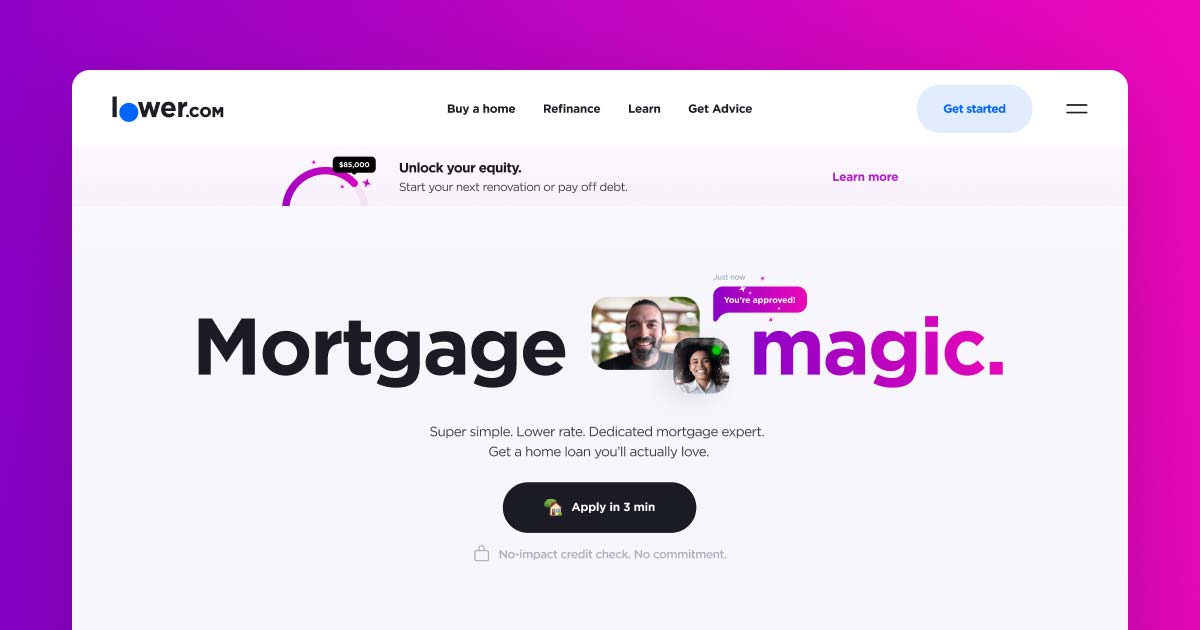 Lower.com | Super simple. Lower rate. Dedicated mortgage expert. Get a ...