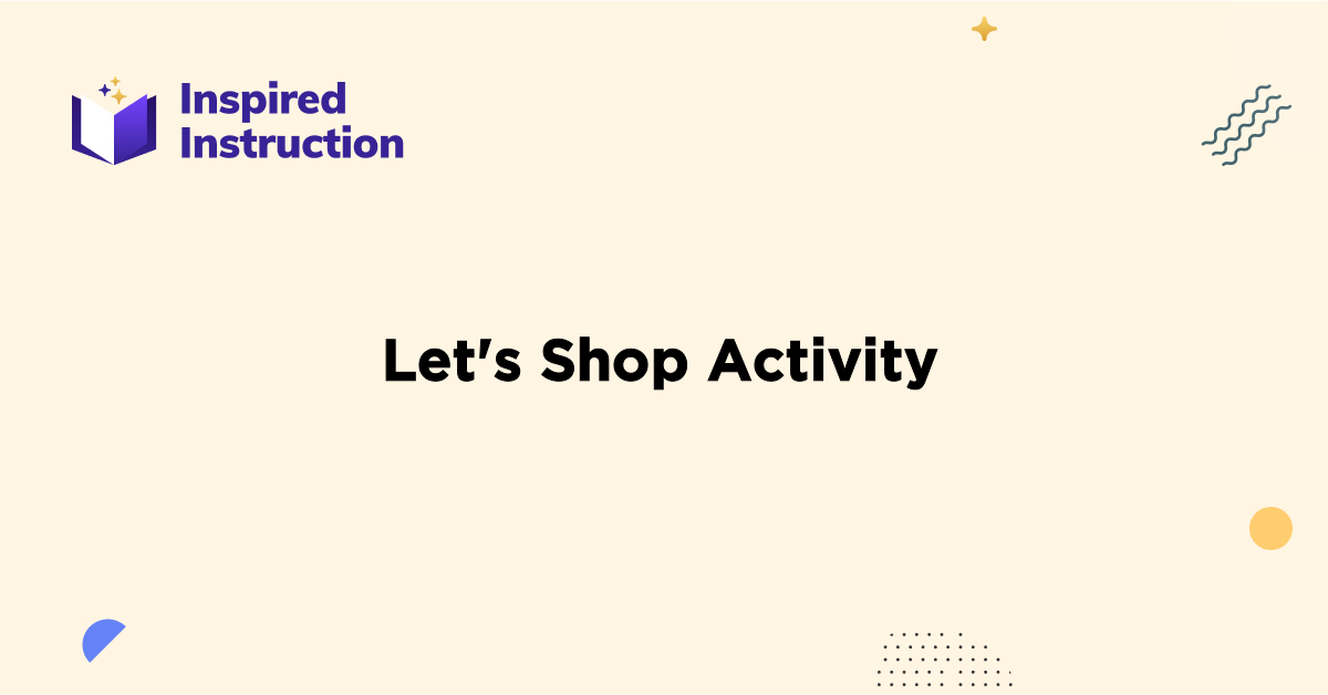 Let's Shop Activity