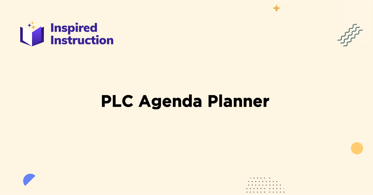 PLC Agenda Planner