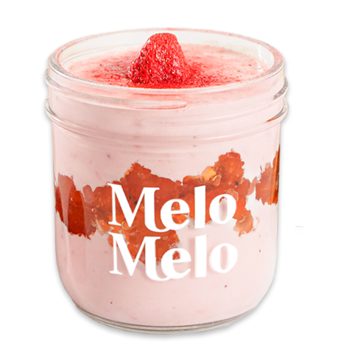 Strawberry Peach Gum • Menu – MeloMelo Coconut Dessert