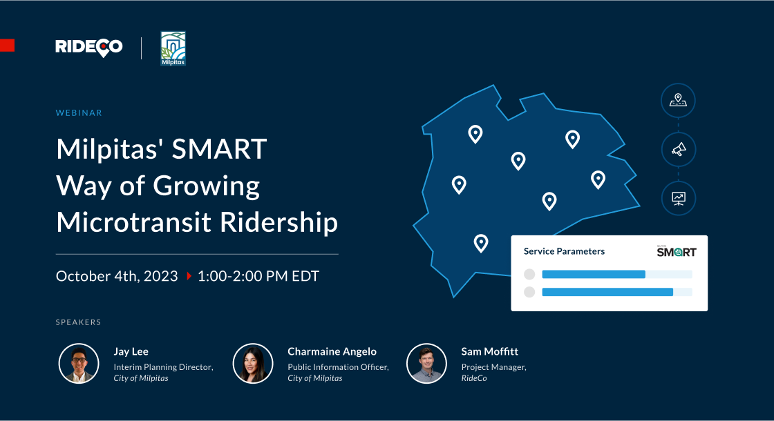 RideCo Webinar | Milpitas' SMART Way of Growing Microtransit Ridership
