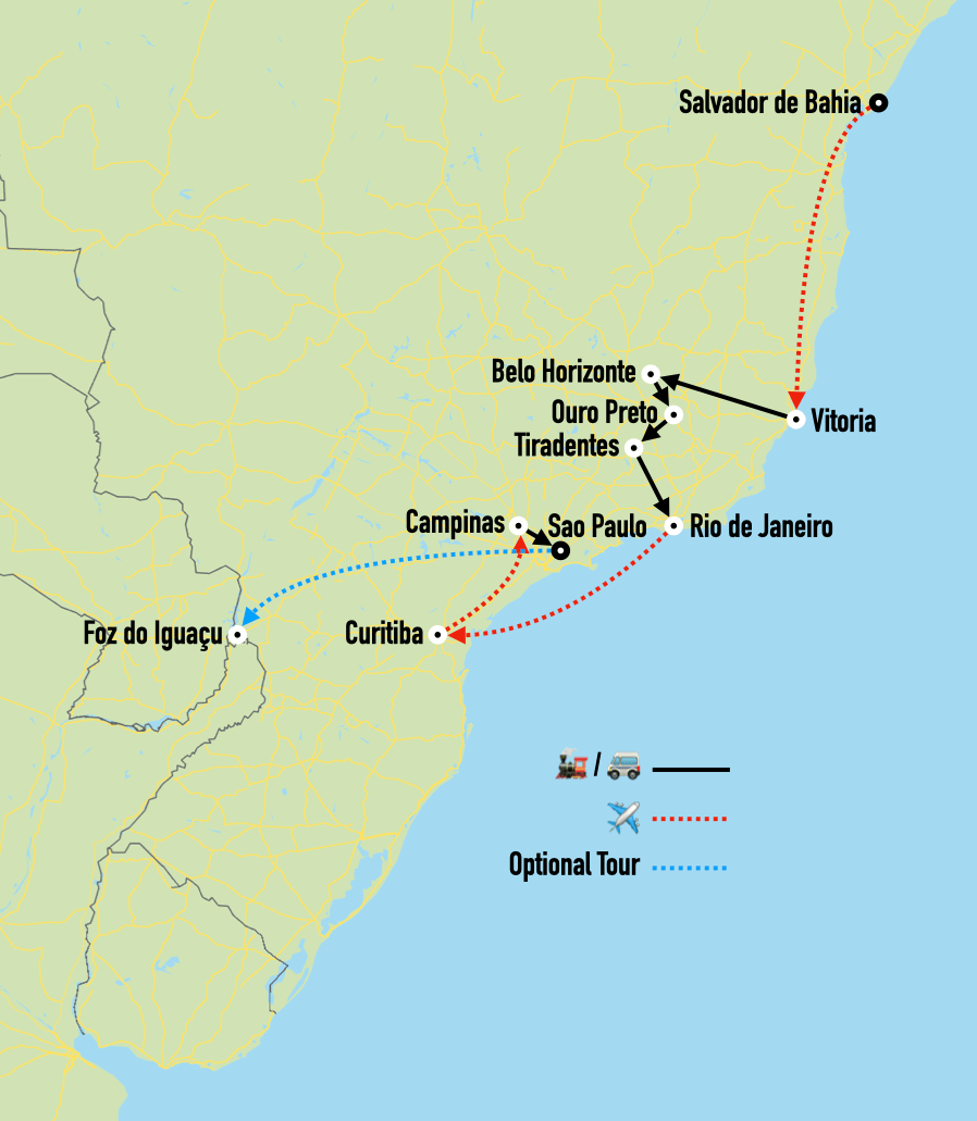 Grand Rail Tour of Brazil