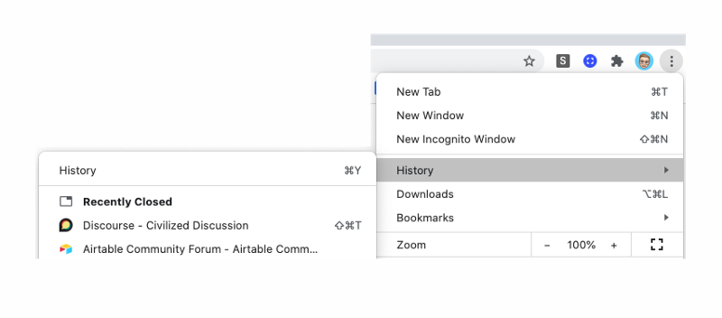 How to restore tabs in google chrome | Partizion